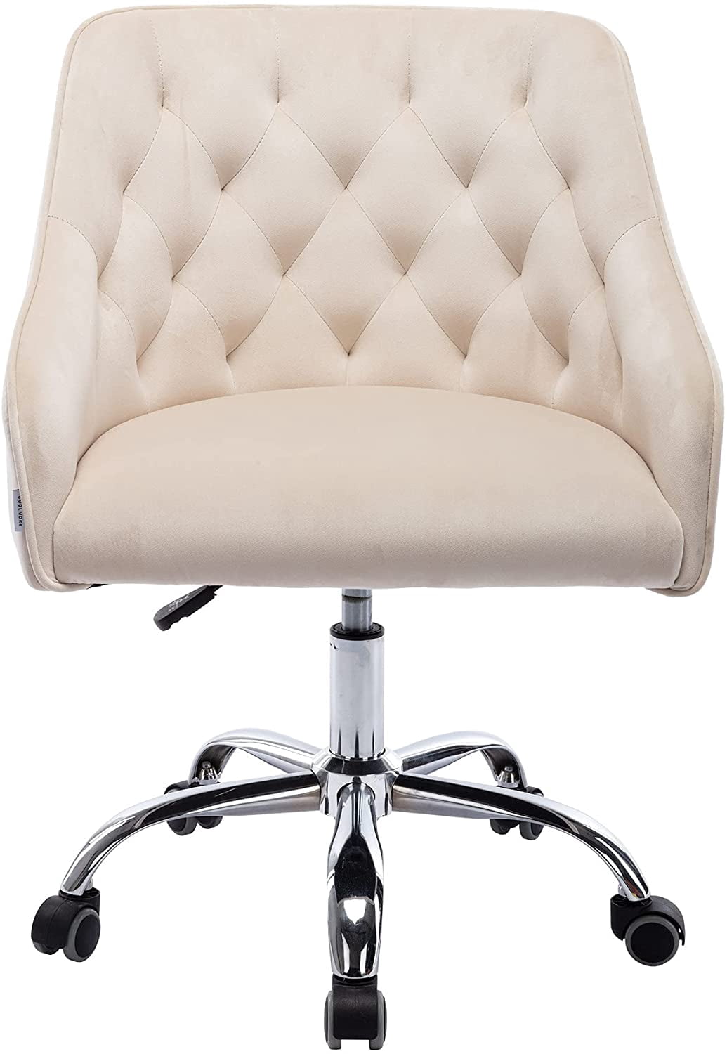 JIKUETWGTG Velvet Office Chair with Sliver Base Modern Cute Seashell ...