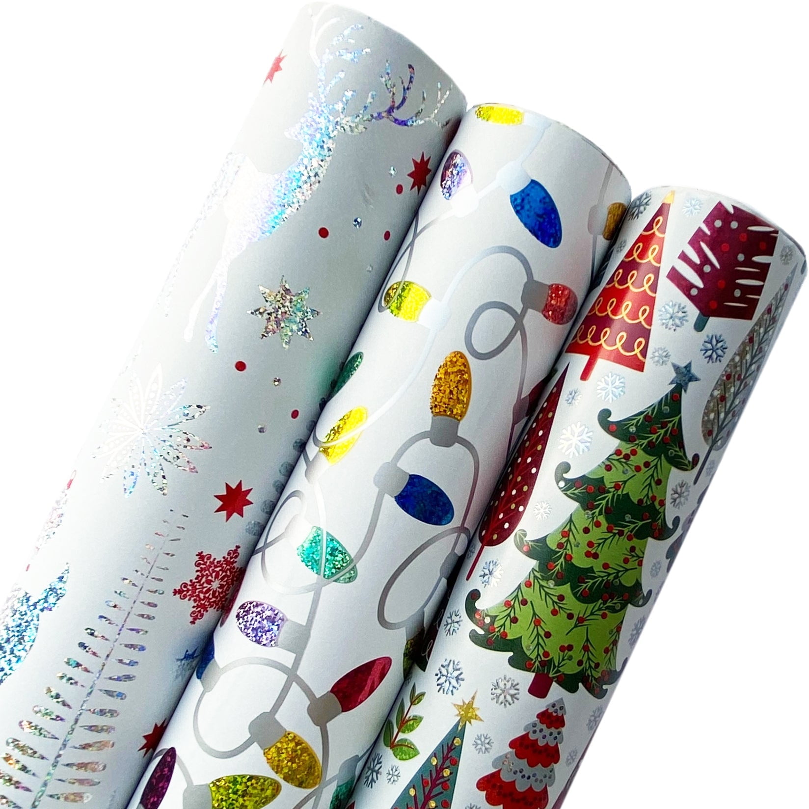 Holographic Christmas Wrapping Paper Roll Bundle by Present Paper ...