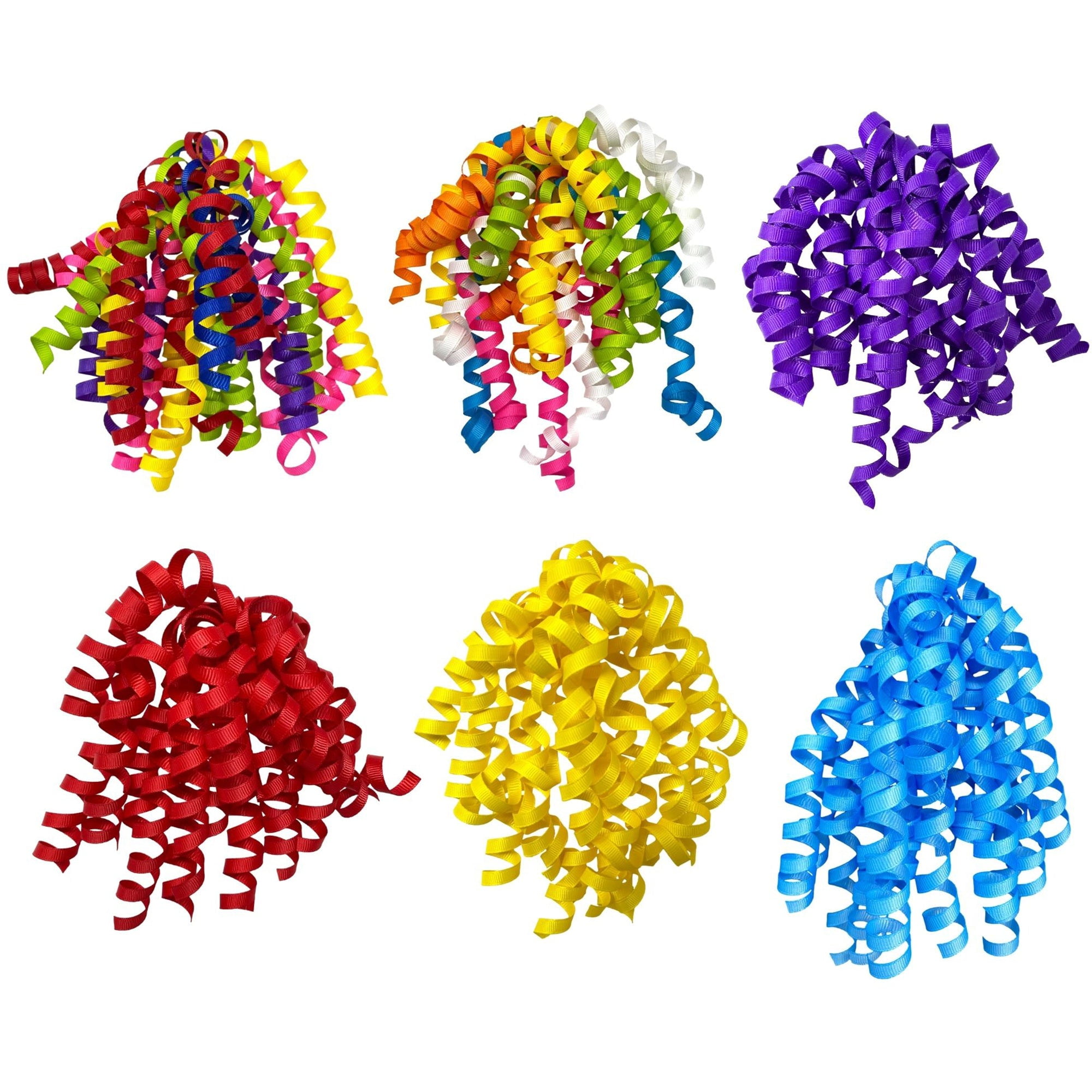 JILLSON & ROBERTS Self-Adhesive Colorful Assorted Curly Bows Gift Wrap ...