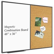 Large Magnetic Dry Erase Board with Aluminum Frame, 36 x 24, White ...