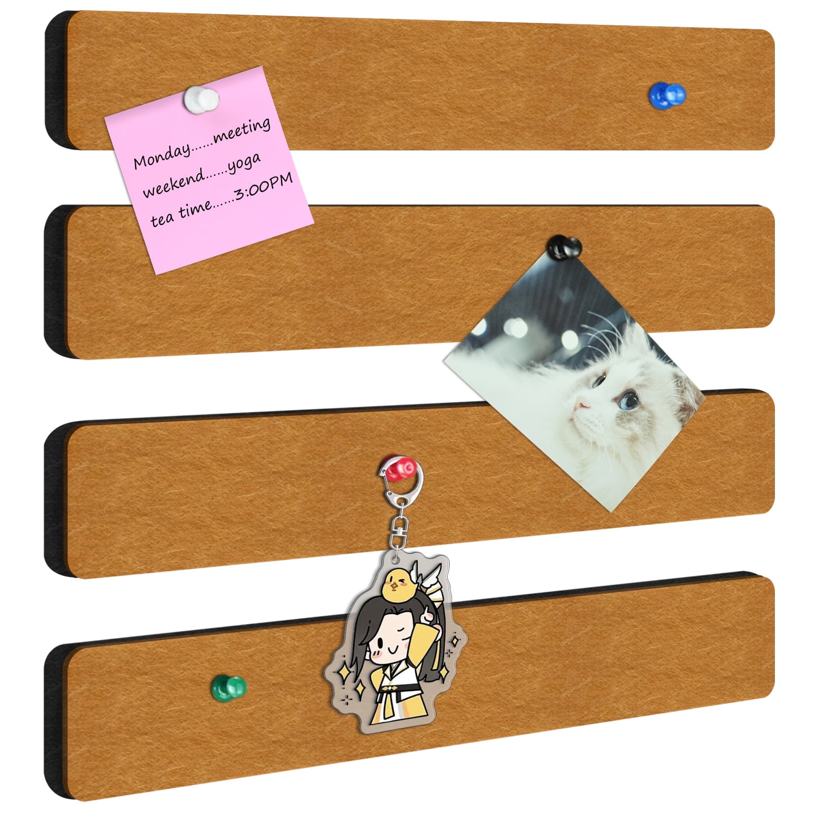 2 Pcs Bulletin Board Iron Sheet Bulletin Board Strip for Photo Adhesive ...