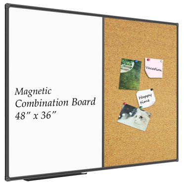 Universal Natural Cork Bulletin Board, 36" x 24", Satin-Finished ...