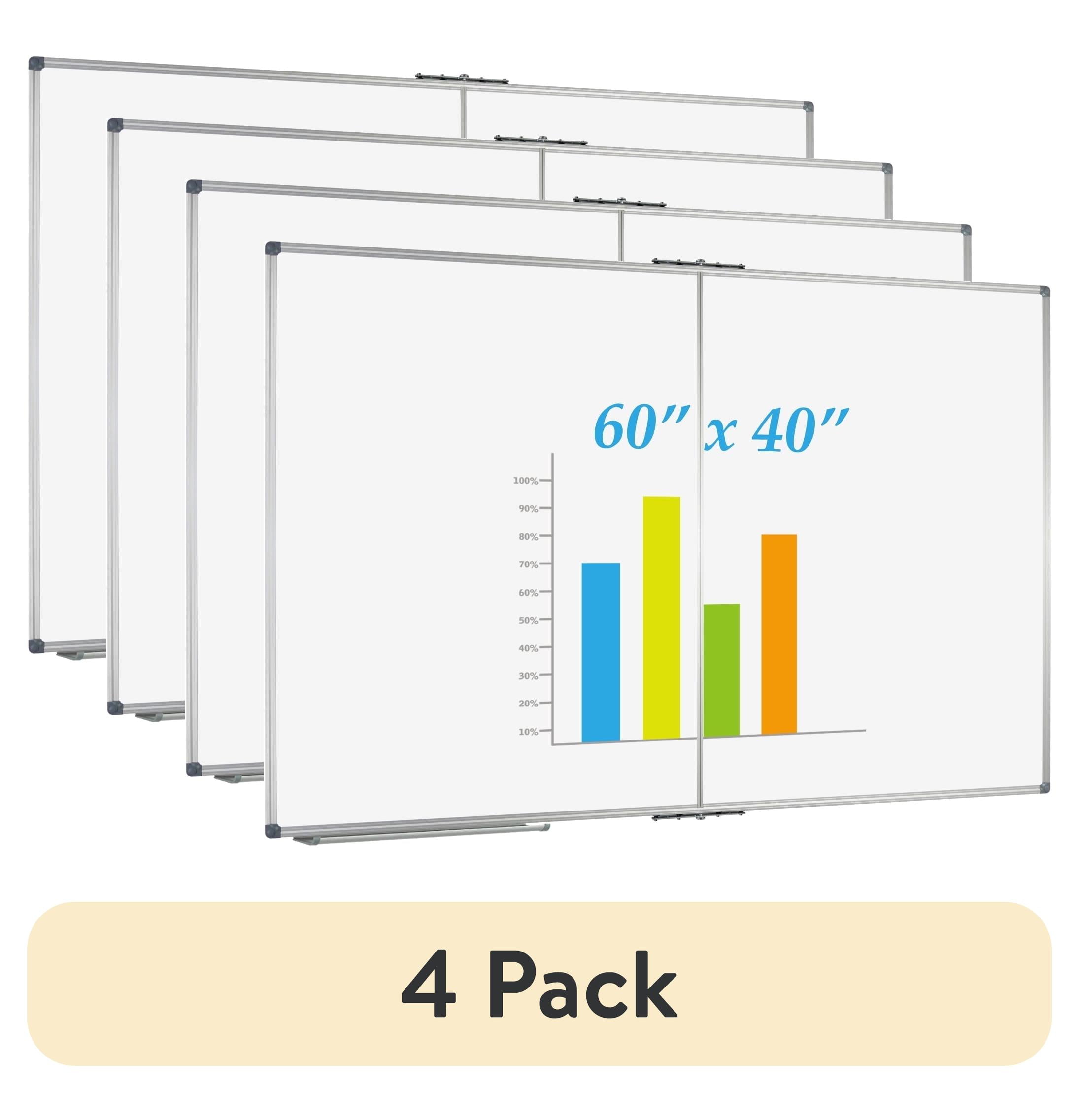 (4 pack) JILoffice Foldable Whiteboard / White Board Dry Erase Board ...