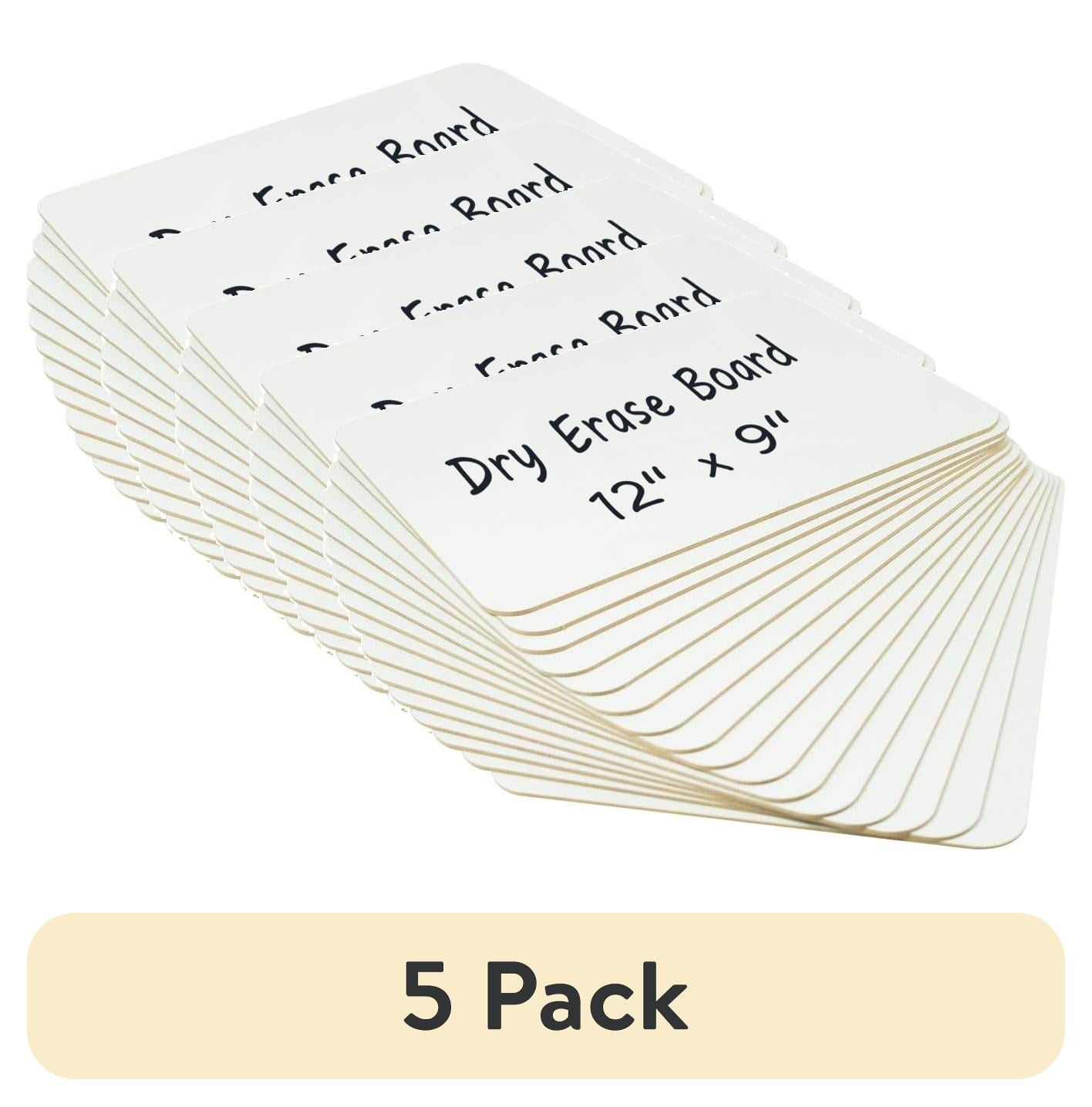 (5 pack) JILoffice Small Dry Erase Lapboard, 9" x 12" Mini Whiteboard ...