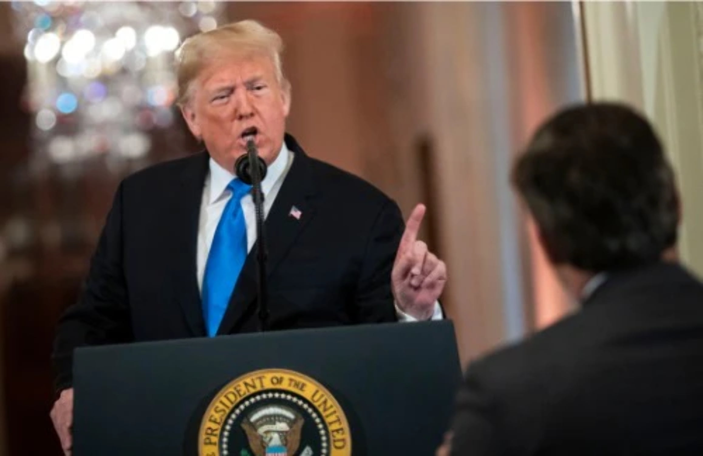 JIM ACOSTA DONALD J TRUMP GLOSSY POSTER PICTURE PHOTO BANNER cnn ...