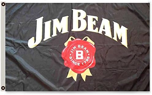 JIM BEAM FLAG BANNER 3X5FT BAR CLUB GARAGE MANCAVE BEVERAGE WHISKEY ...