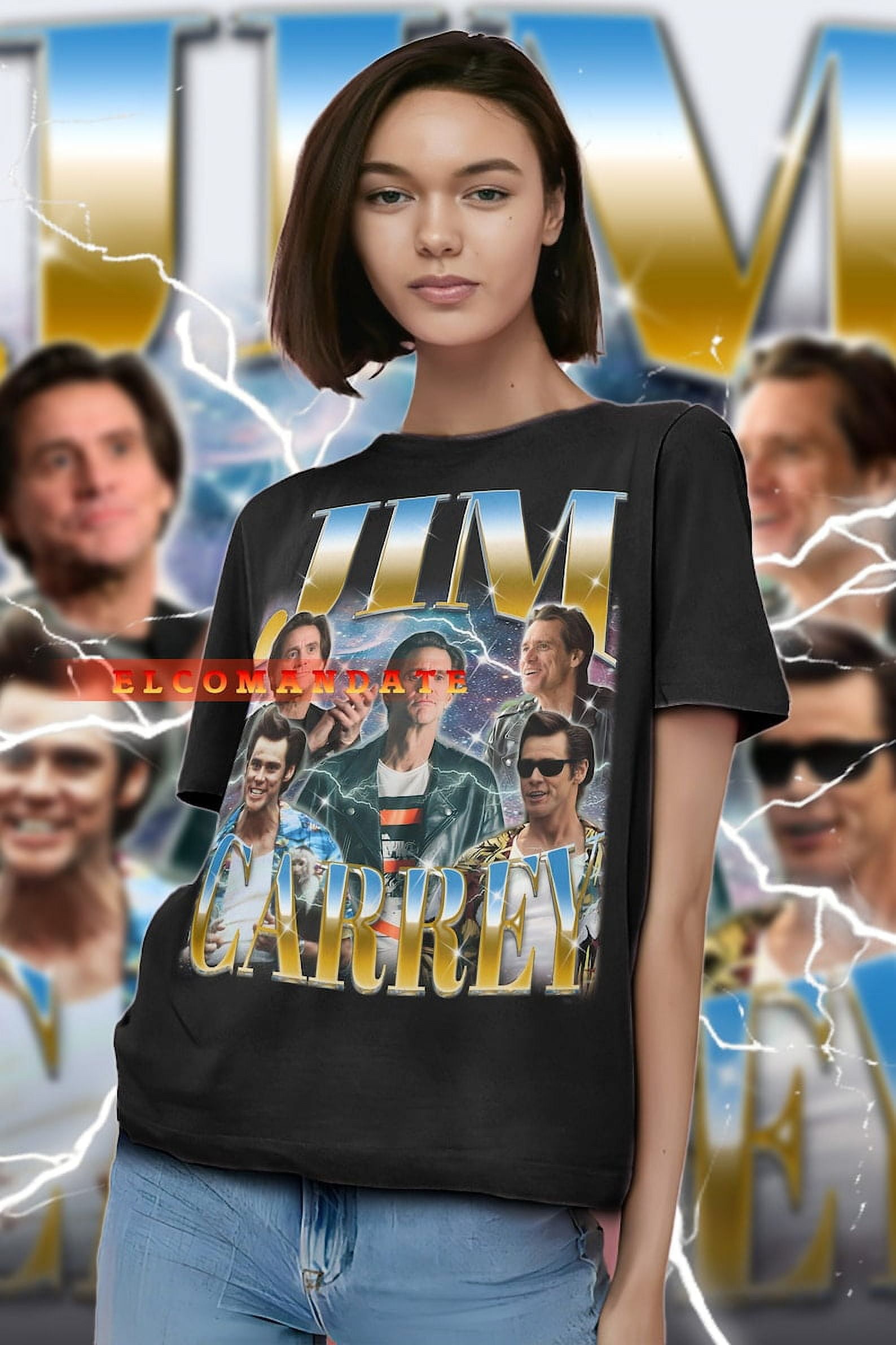 JIM CARREY Vintage Shirt, Jim Carrey Homage Tshirt, Jim Carrey Fan Tees ...