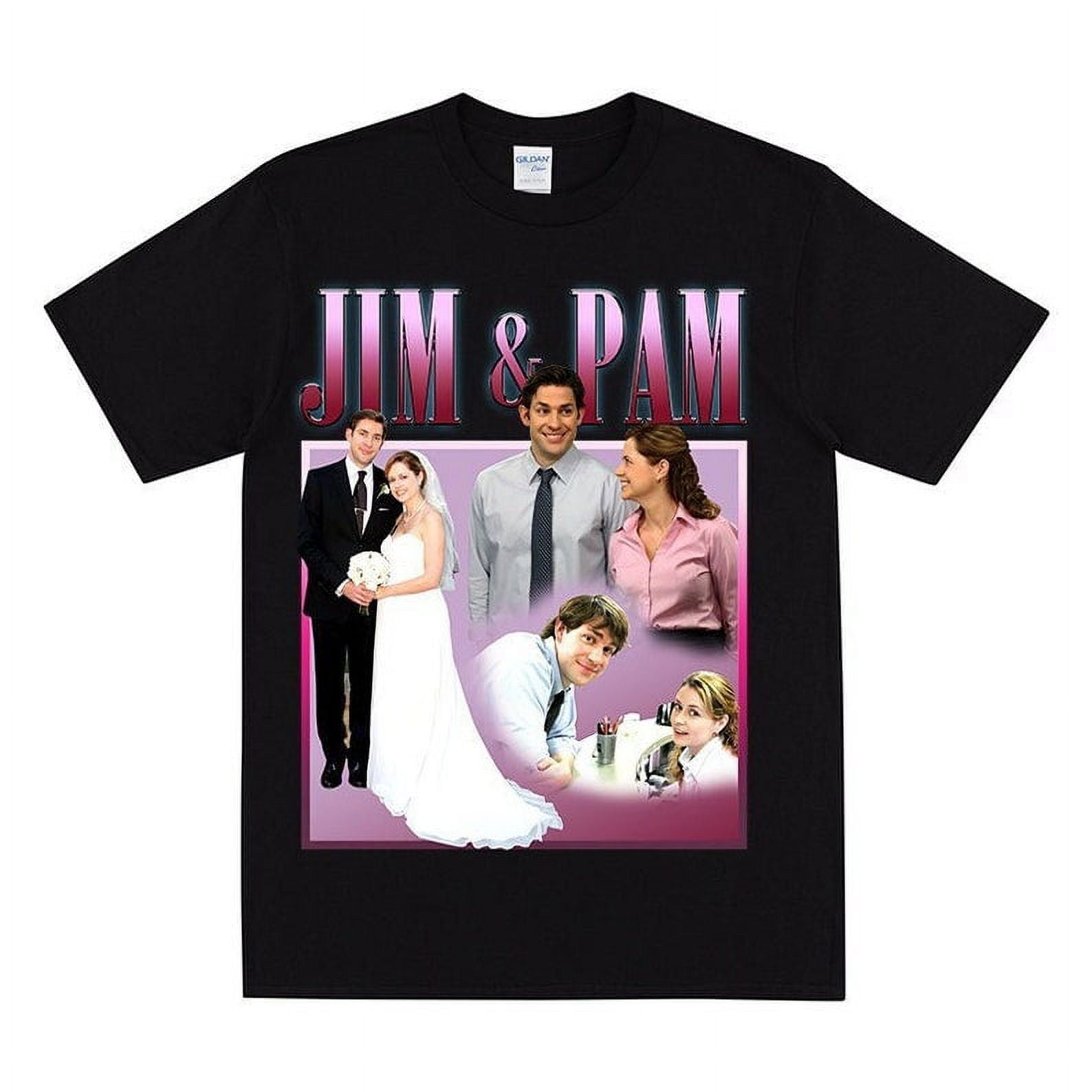 JIM & PAM Homage T-shirt, Vintage Jim And Pam T Shirt, Funny Jim And ...