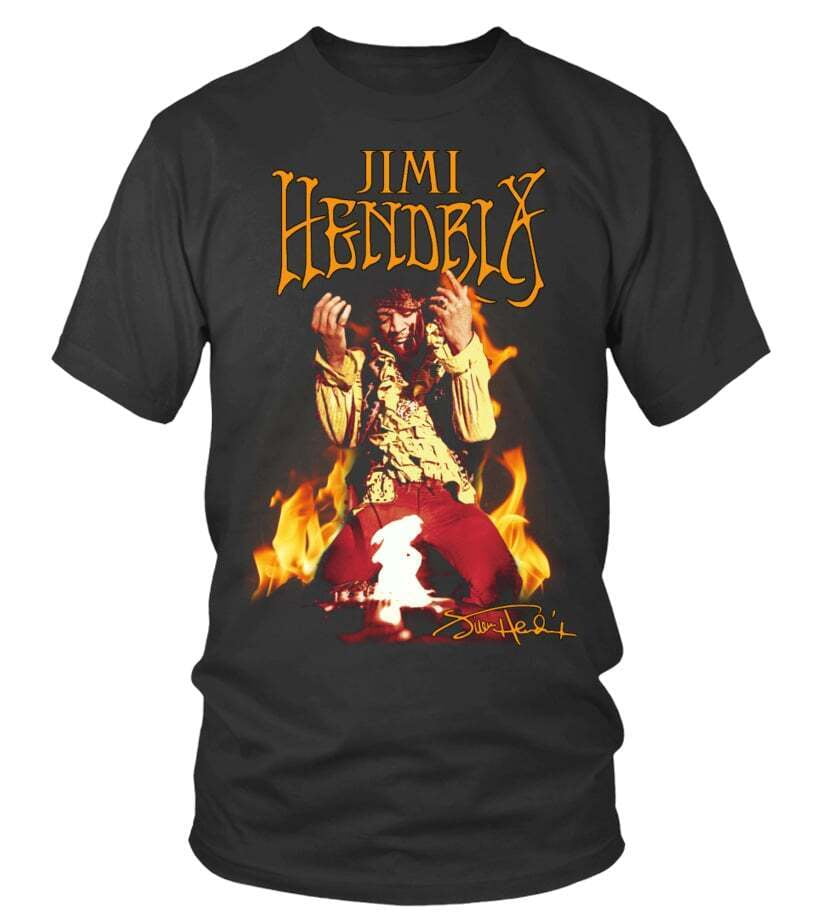 JIMI HENDRIX-JIMI HENDRIX GUITAR BURNING T-SHIRT - Walmart.com
