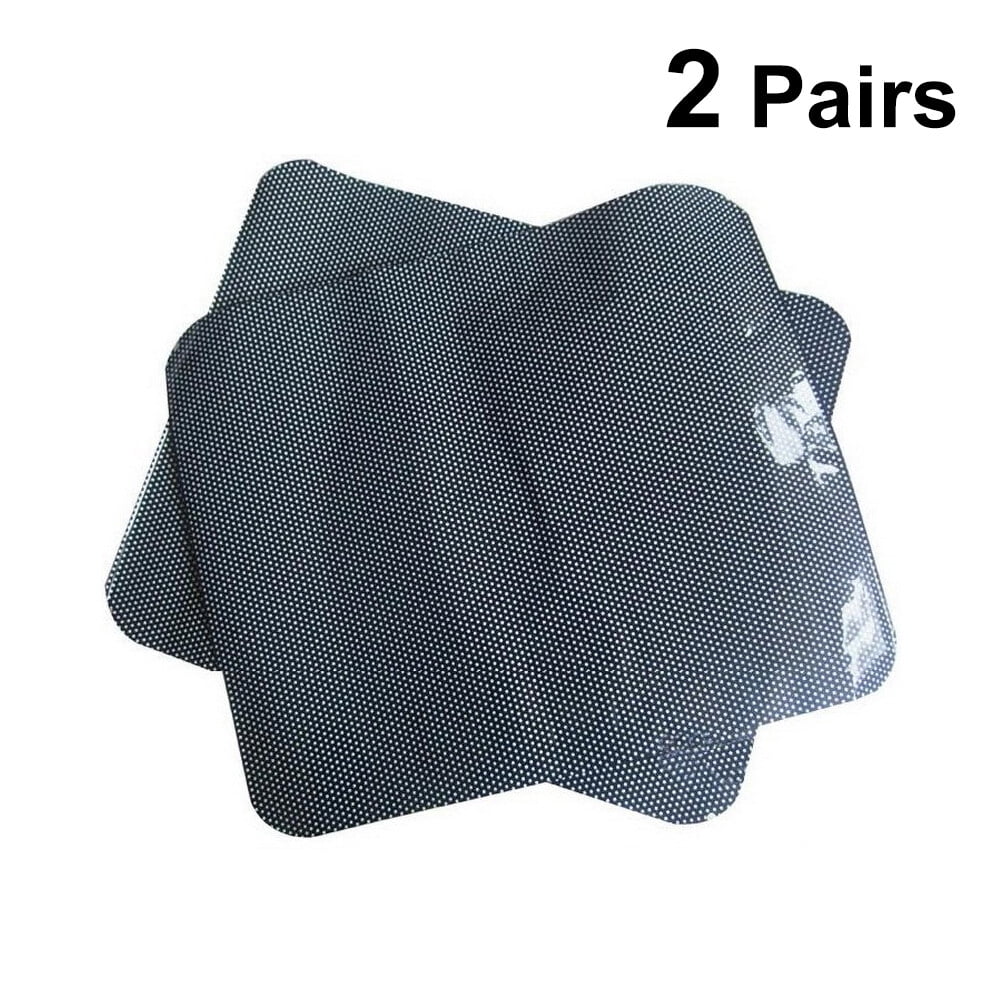 2 Pairs Car Side Window Sunshade Sticker Adhesive Black Film for Sun ...
