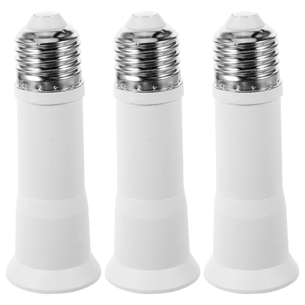 JIMING 3 Pcs Lamp Adapter Extension Cords Adapter E27 Socket Light Bulb ...