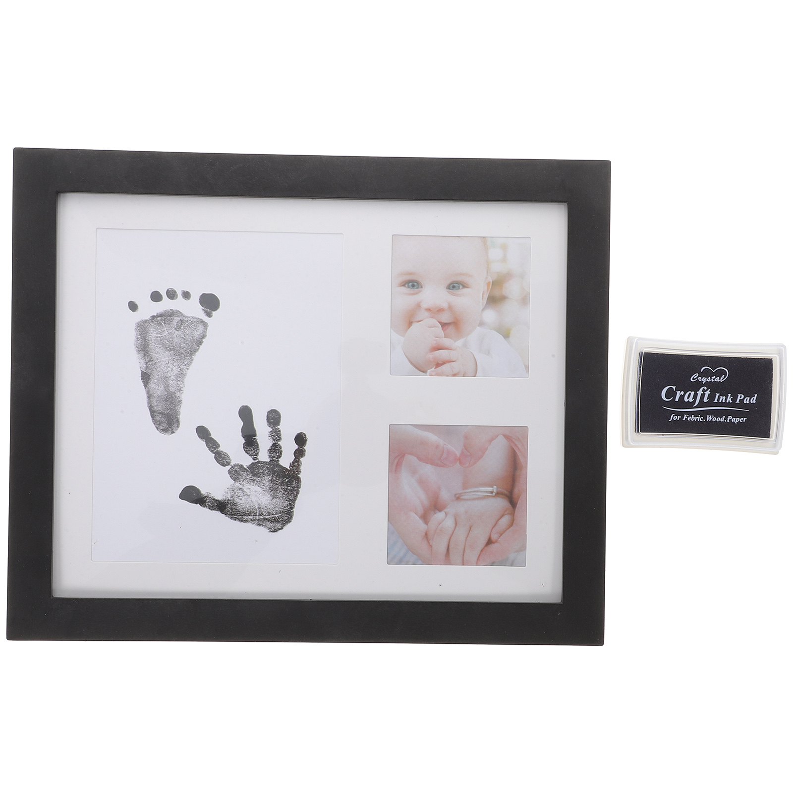 JIMING Baby Hand and Footprint Picture Frame Baby Milestone Picture ...