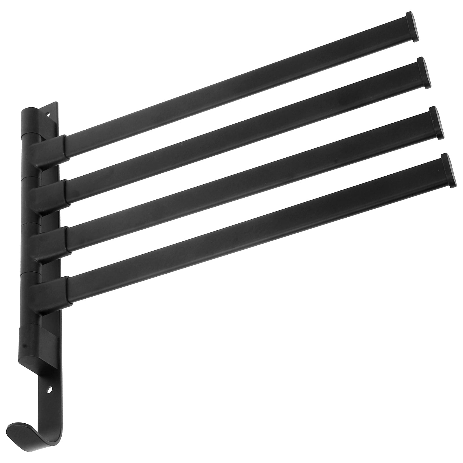 NICERIO Black Portable Foldable Rv Clothes Hanger Rod Made with Space ...