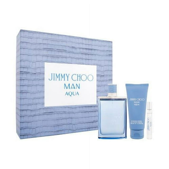 Jimmy Choo Man Aqua Cologne | Men's Perfume Gift Set 3 Pc: Eau Toilette ...