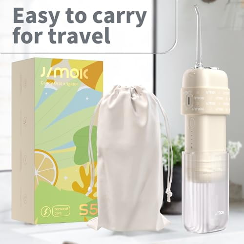 JIMOK Portable Water Flosser Mini Cordless Portable Oral Irrigator ...