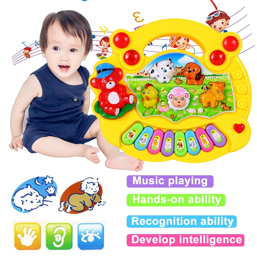 PENGXIANG Musical Baby Toys for 6-18 Months, Light Up Piano, Learning ...