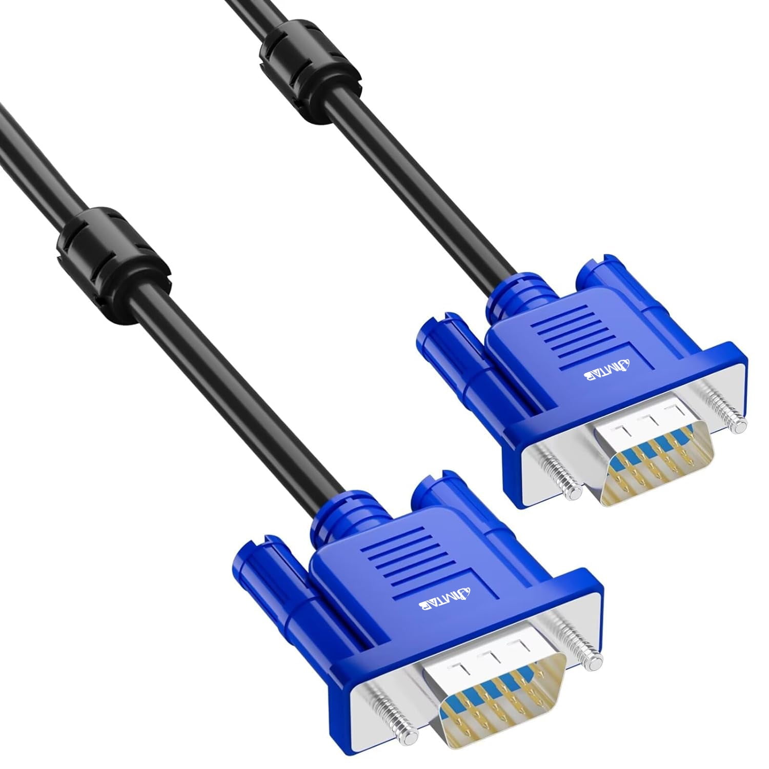JIMTAB VGA to VGA Cable 10ft with Ferrites VGA Cord, VGA Monitor Cable ...