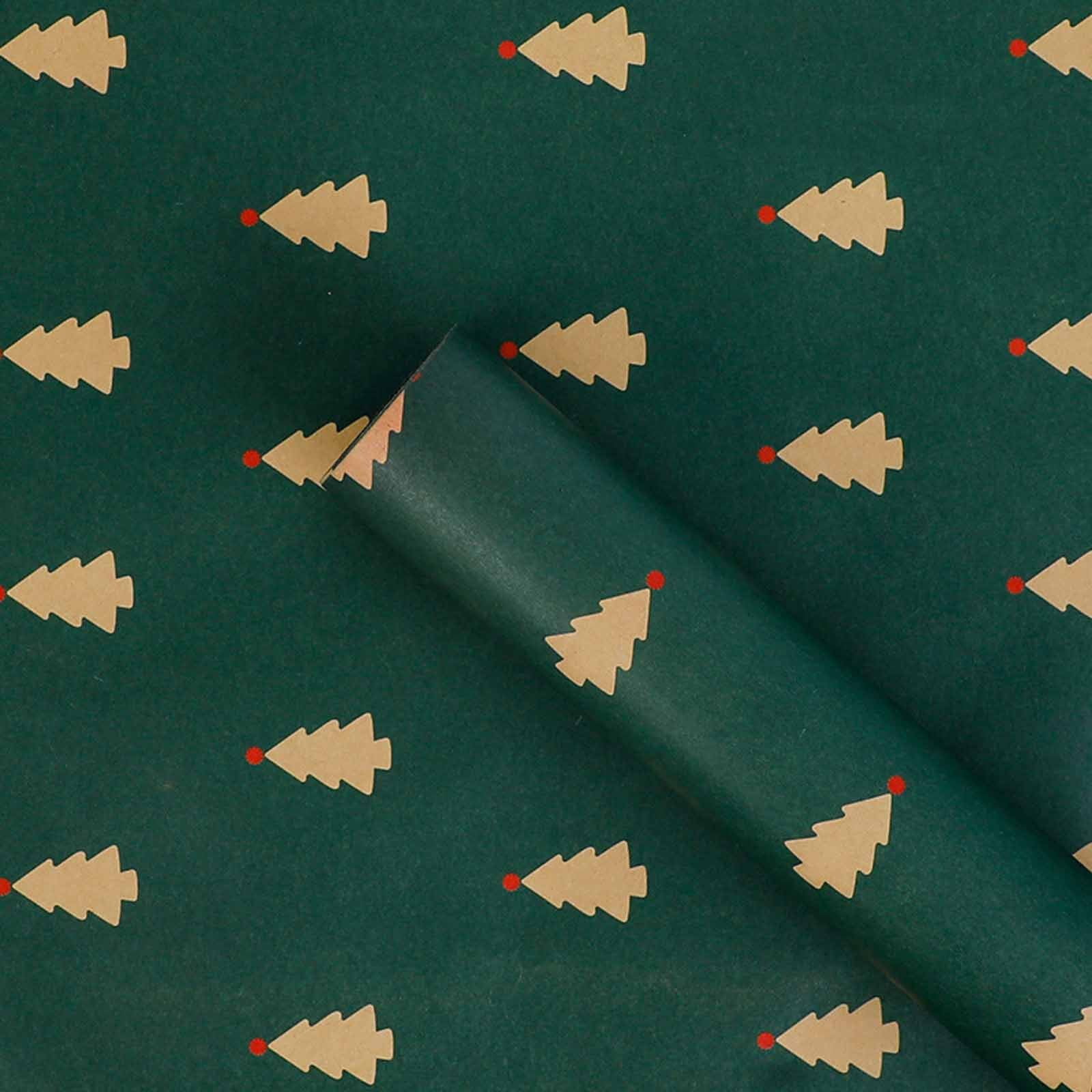 JIMUMU Wrapping Paper Christmas Rolls Funny Wrapping Paper Cute ...