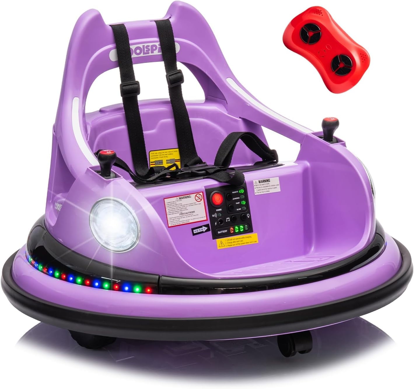 JIMUPARK 12V Bumper Car, Electric Ride-On Toy for Kids with 360 Degree ...