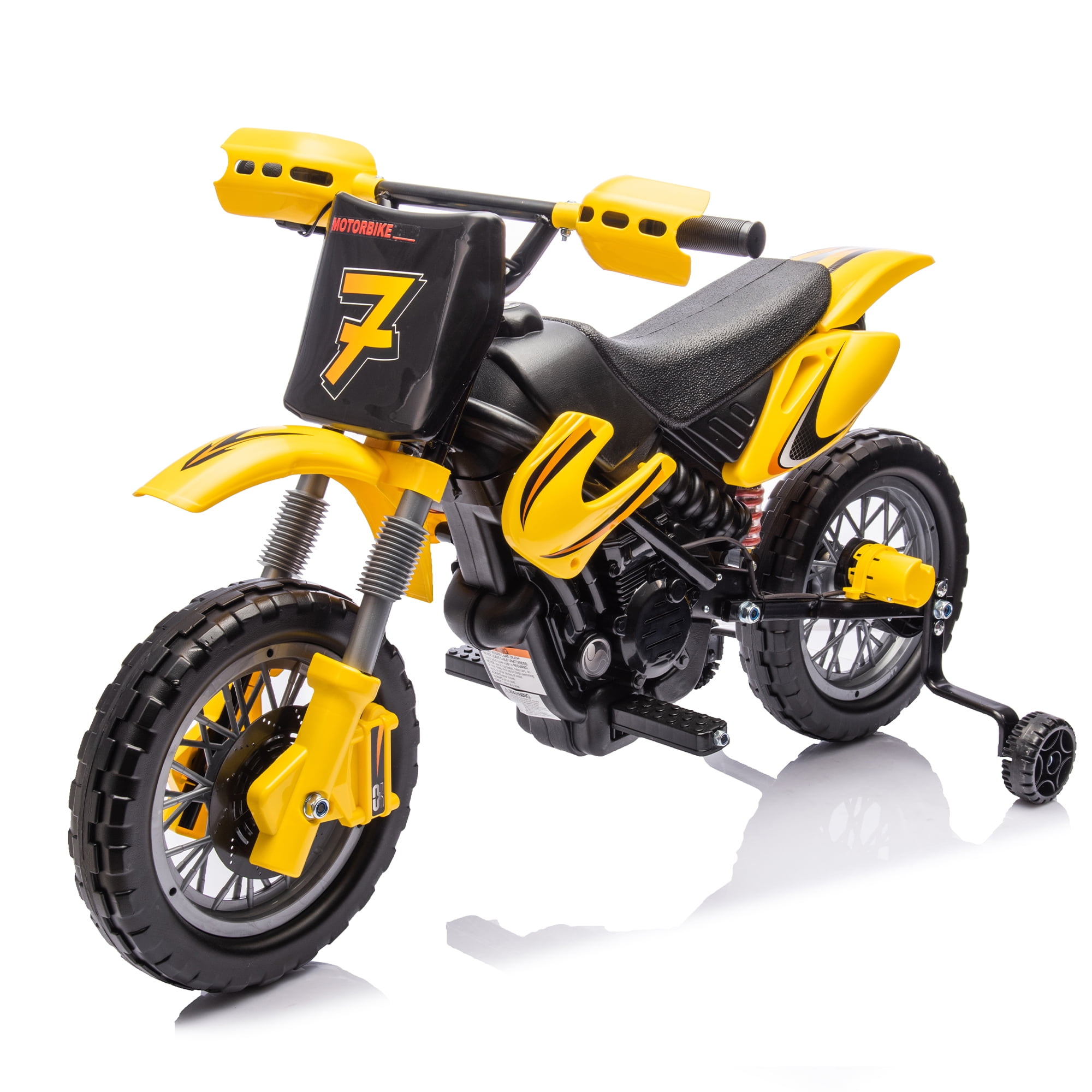 JIMUPARK 12V Kids Ride On Electric Toy Motorcycle, Ride on Bike, Rear ...