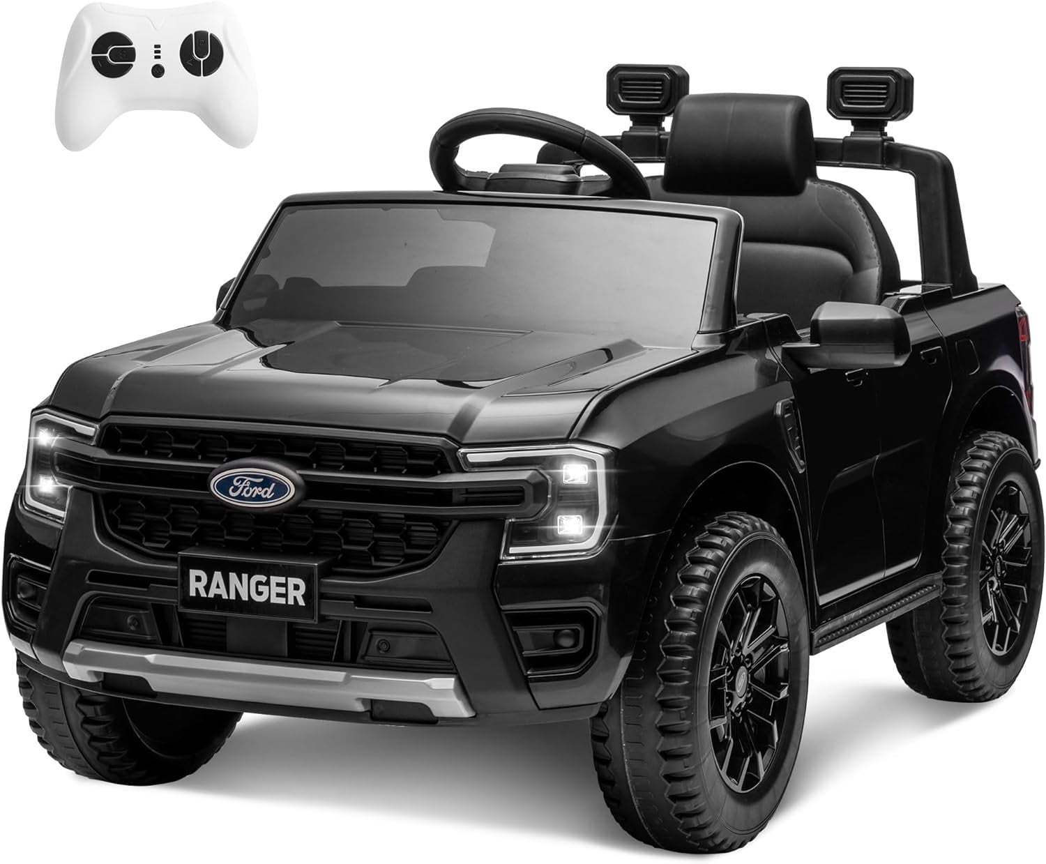 JIMUPARK 12V Kids Ride on Pickup Truck, Licensed Ford Ranger Electric ...