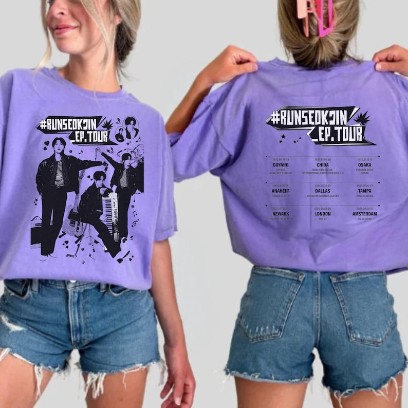 JIN RUNSEOKJIN TOUR Concert Shirt, Jin Shirt Seokjin T-shirt, Kpop ...