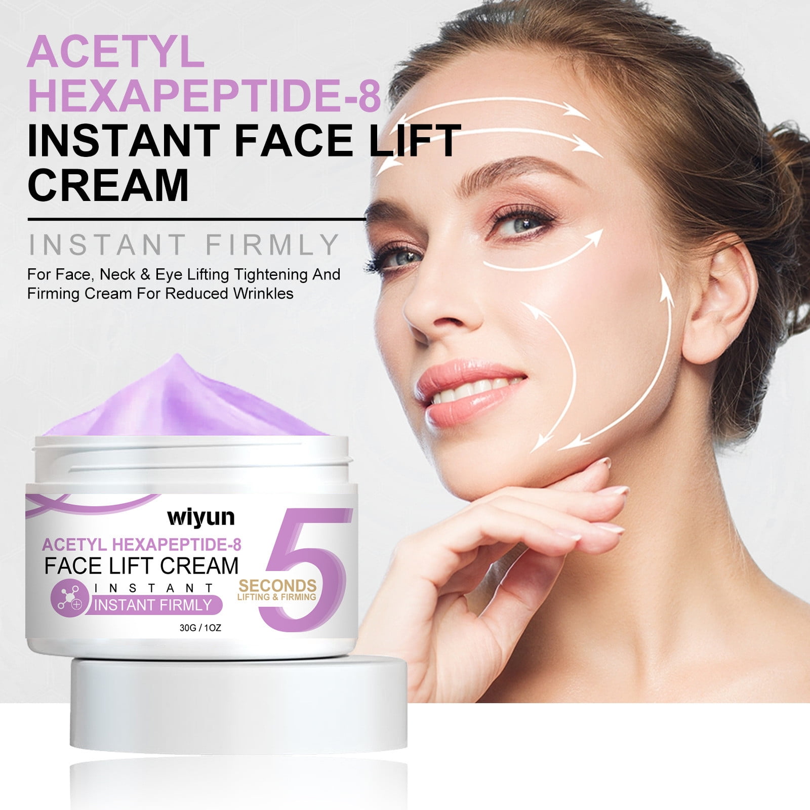 JINCBY Clearance,Acetyl Hexapeptide-8 Instant Face Lift Cream 30g Gift ...