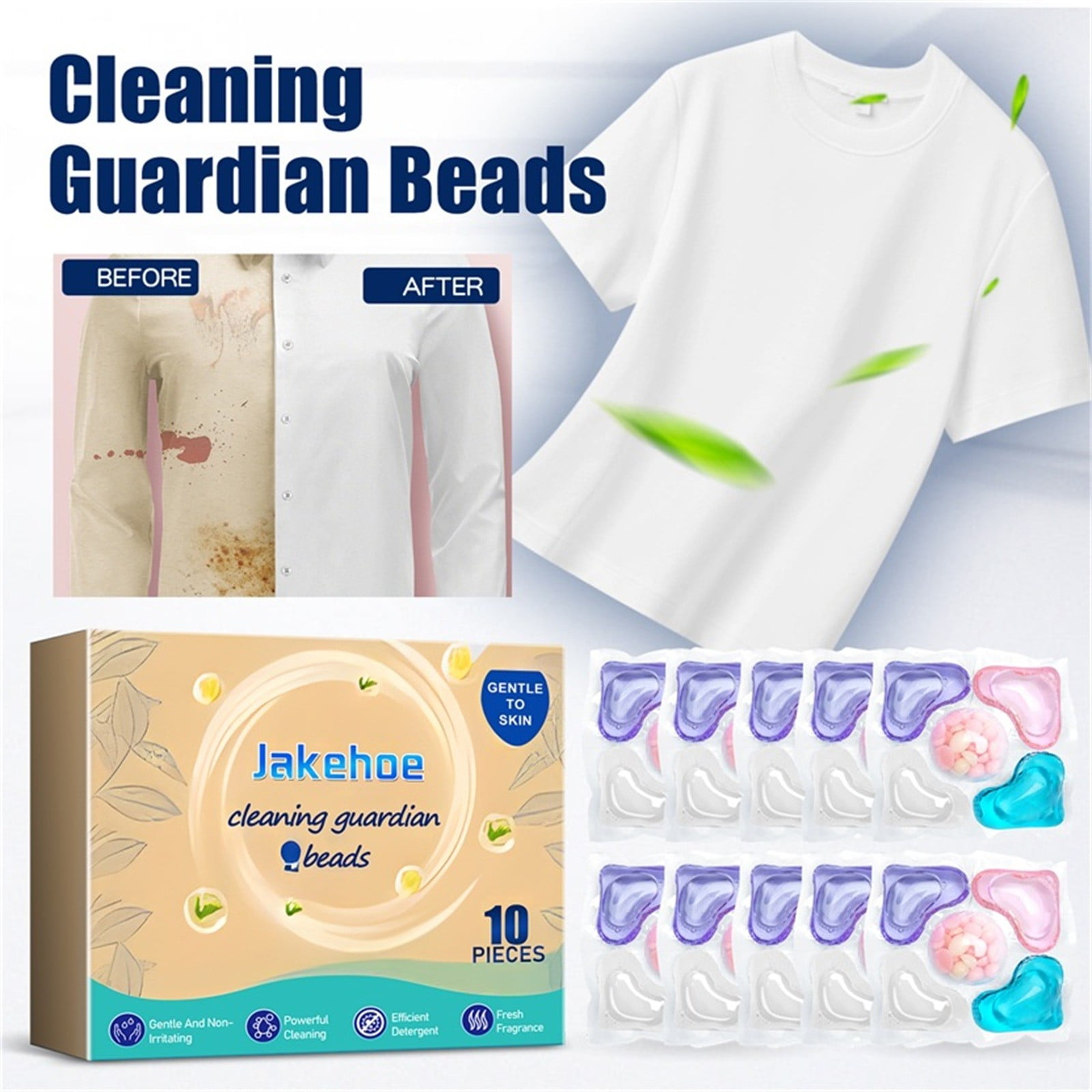 JINCBY Clearance,Cleaning Guarding Beads 5 In 1 Laundry Detergent Gel ...