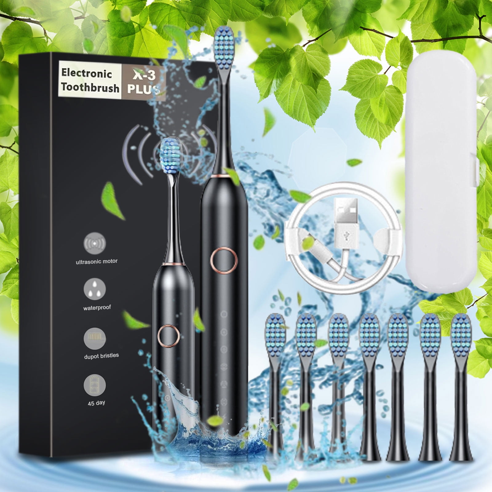JINCBY Clearance,Electric Toothbrush- Electric Toothbrush With 8 Brush ...