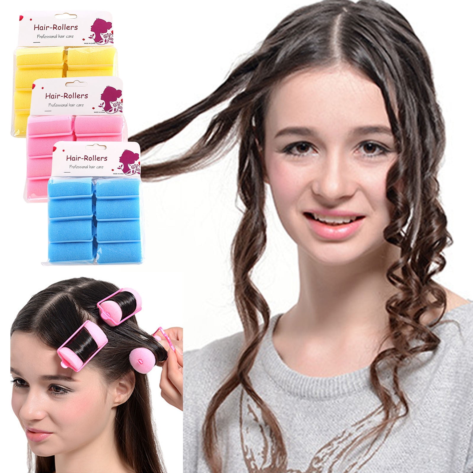 JINCBY Clearance,Self Grip Hair Roller Set,Hair Roller Set, Curlers ...