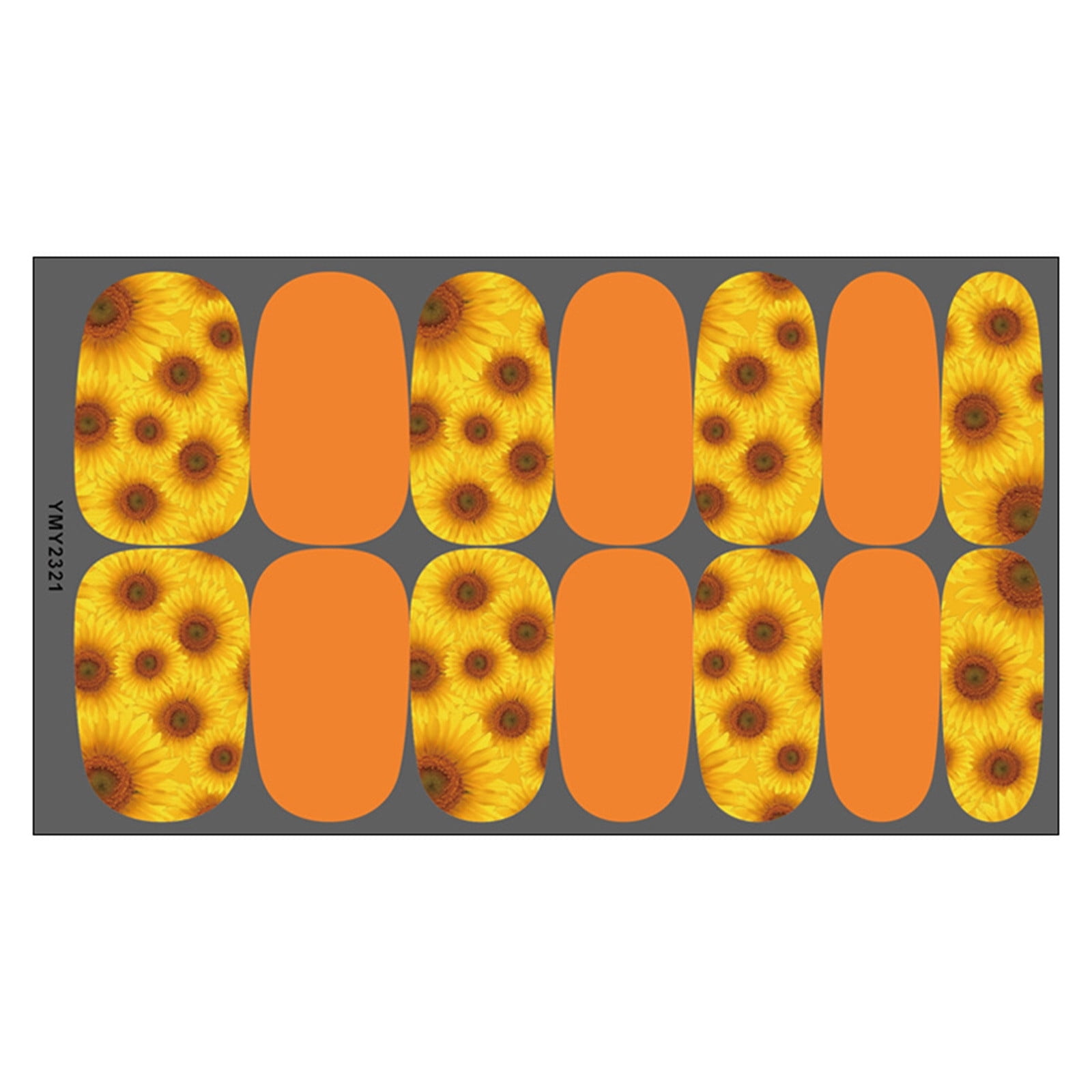 JINCBY Clearance,Sunflower Nail Water Sticker DIY Sunflower Little ...