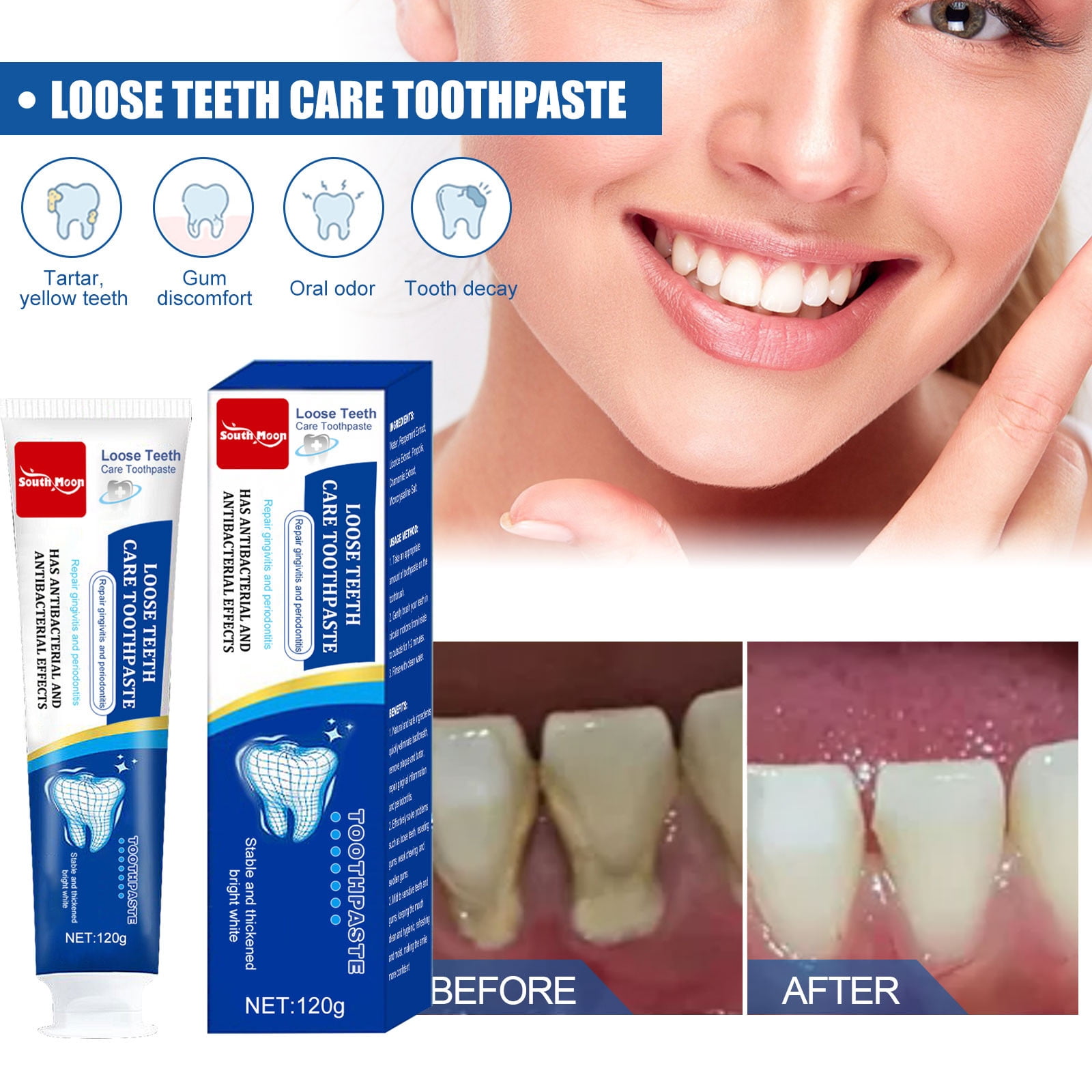 JINCBY Toothpaste,Toothpaste Protects Gums Takes Care Of The Oral ...