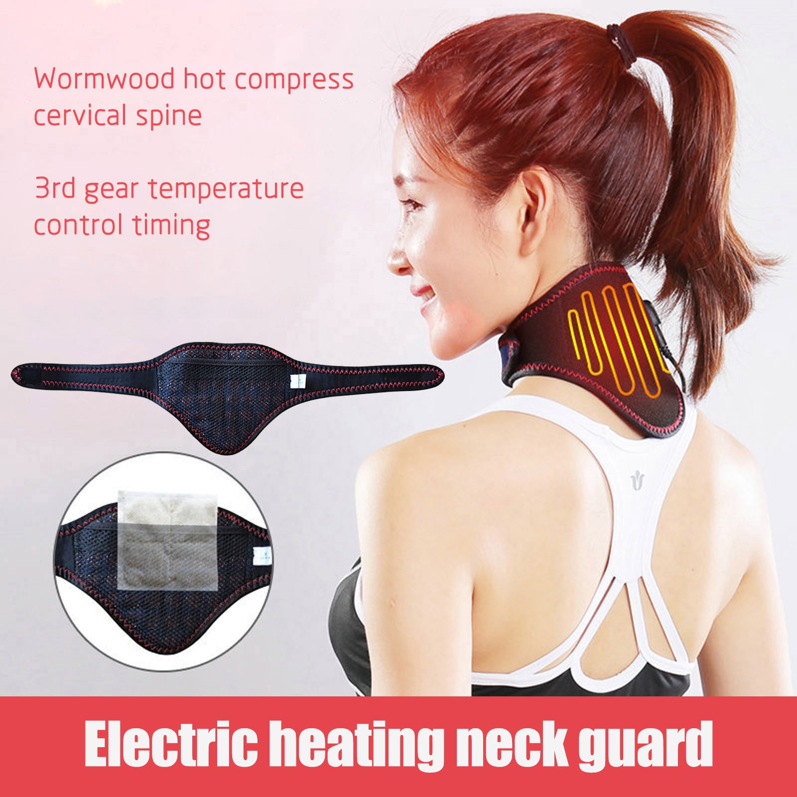JINCBY Clearance,USB Electric Heating Neck Support With Moxibustion Hot ...