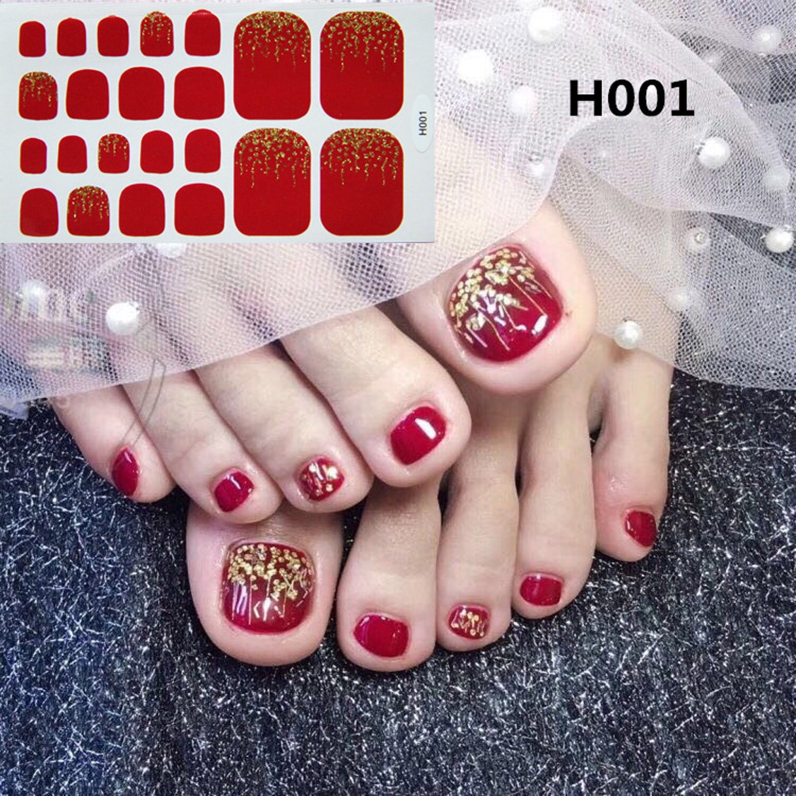JINCBY Clearance,Foot Stickers Foot Nail Stickers For Female DIY Nail ...