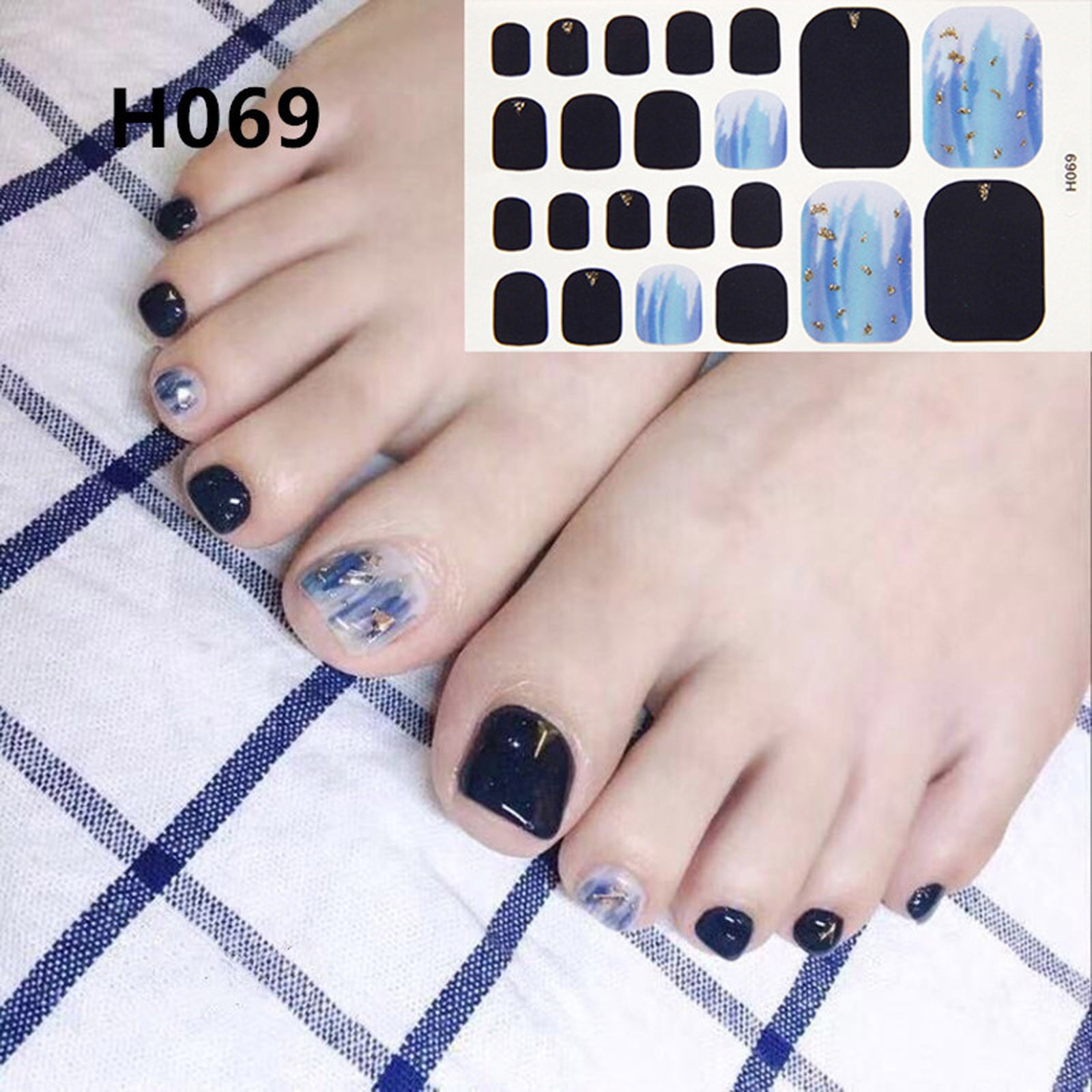 JINCBY Clearance,Foot Stickers Foot Nail Stickers For Female DIY Nail ...