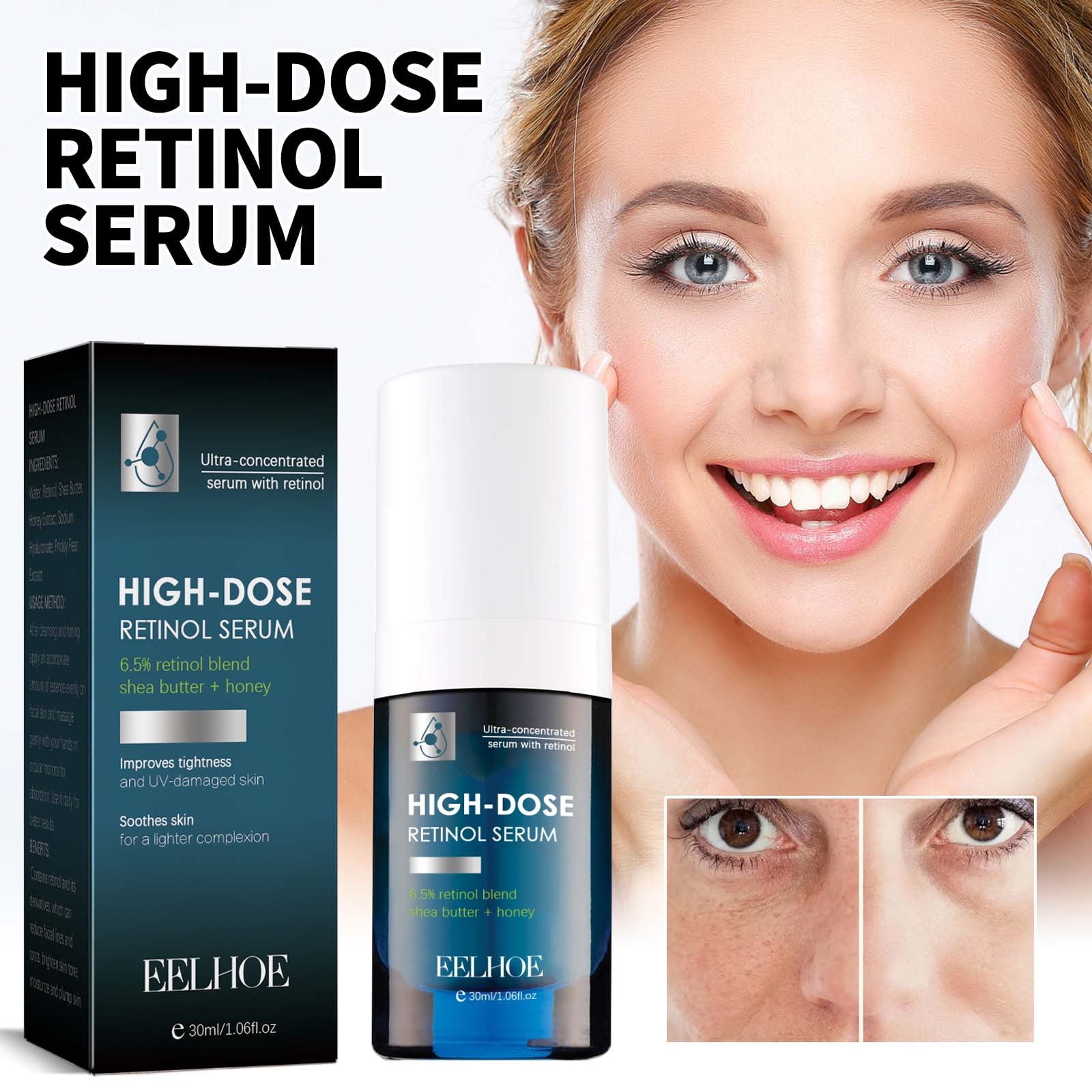 JINCBY Clearance,High-Dose Retinol Serum,Retinol Essence 30ml Gift for ...