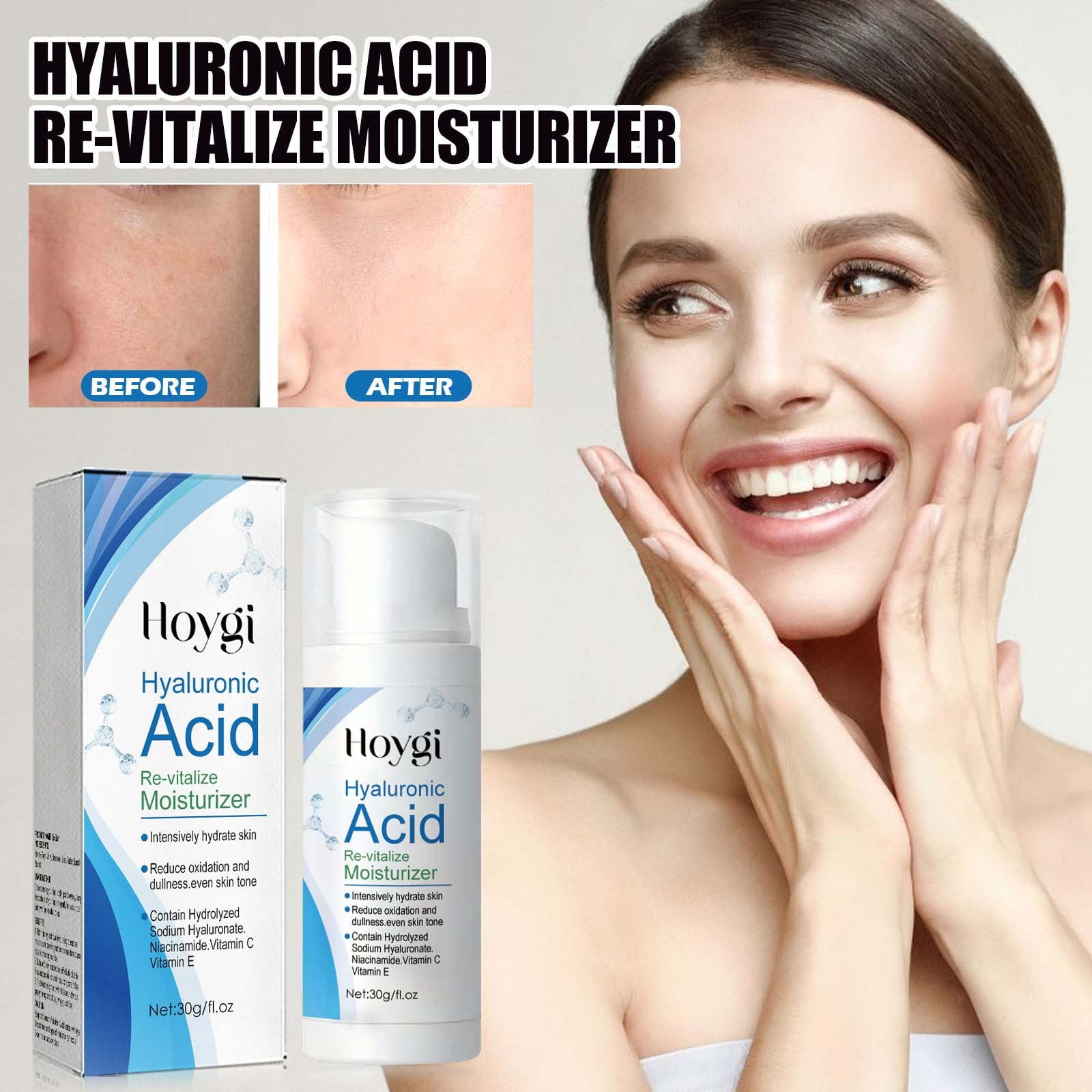 Jincby Clearance Hyaluronic Revitalize Cream 30g Even Skin Tone