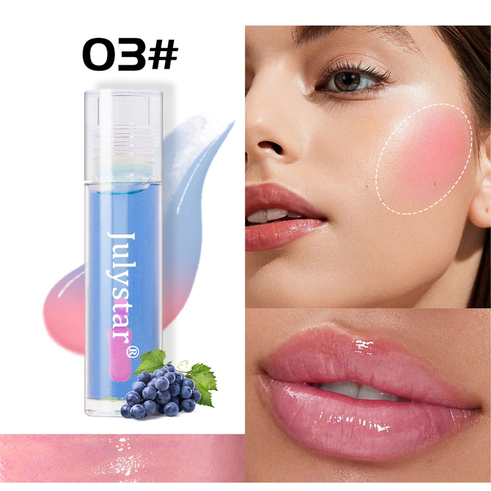 JINCBY Clearance,Liquid Warm Powder Blusher Natural Water Lip And Cheek ...