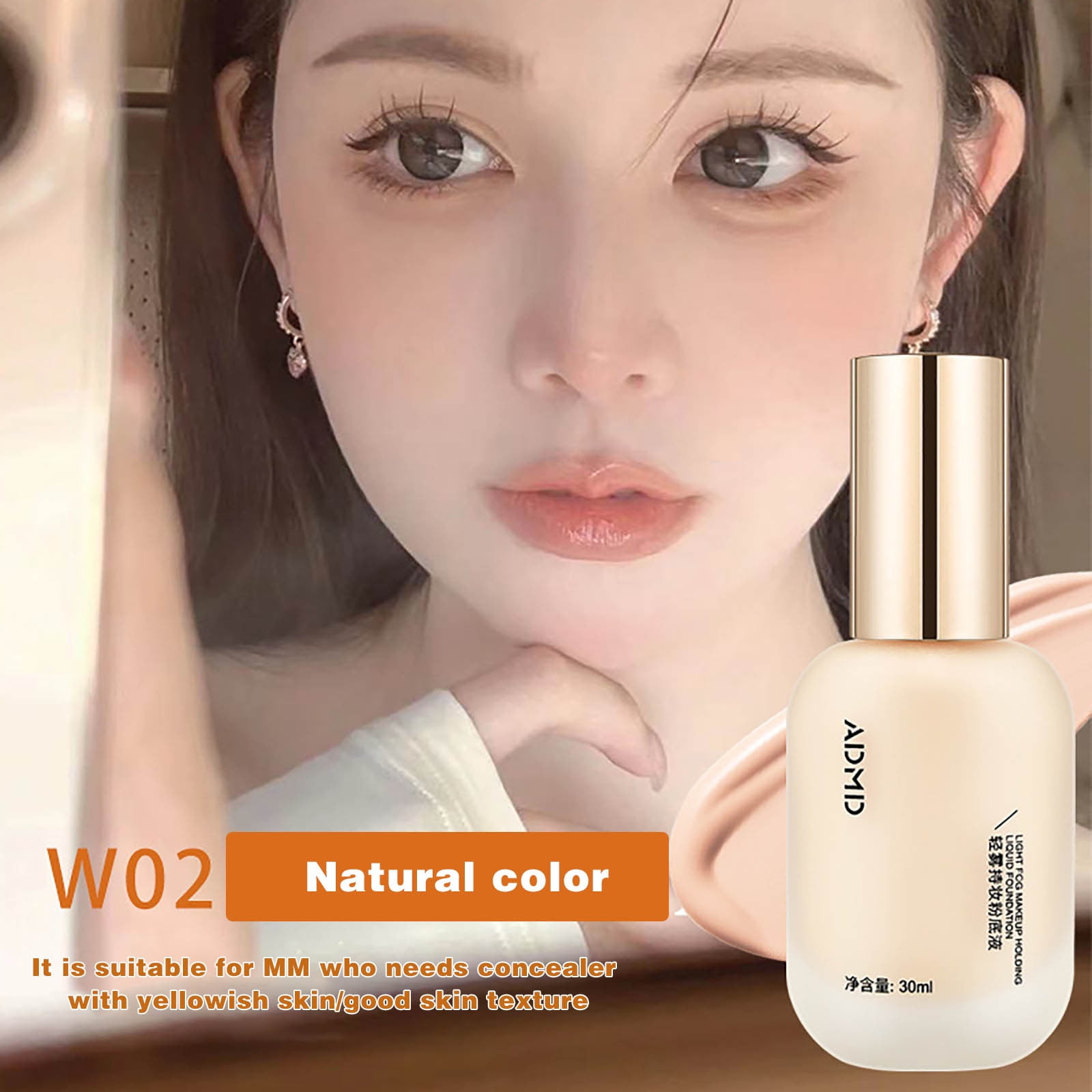 JINCBY Clearance,Makeup Holding Liquid Foundation Before Makeup, Light ...