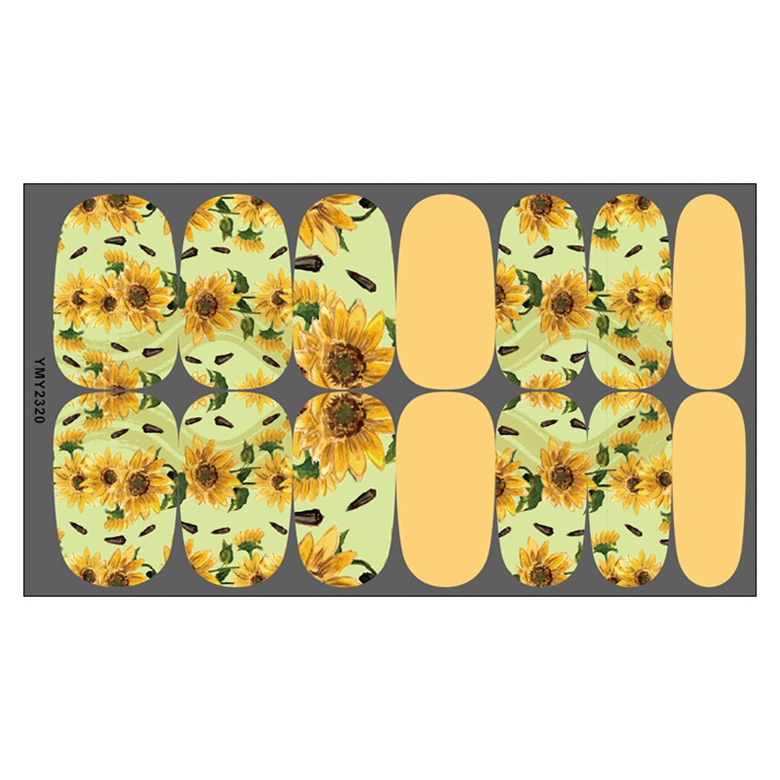 JINCBY Clearance,Sunflower Nail Water Sticker DIY Sunflower Little ...