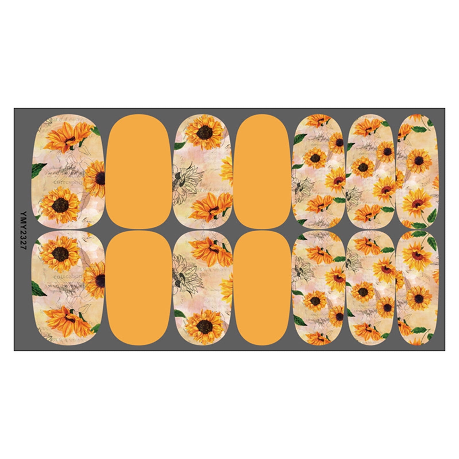 JINCBY Clearance,Sunflower Nail Water Sticker DIY Sunflower Little ...