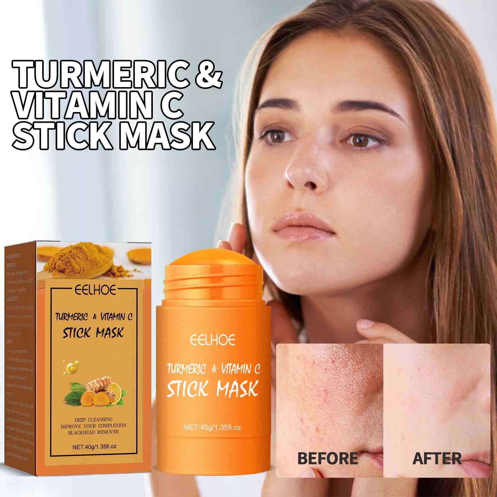 JINCBY Clearance,Yellow Ginger Bentonite Skin Mud Facial Mask Turmeric ...