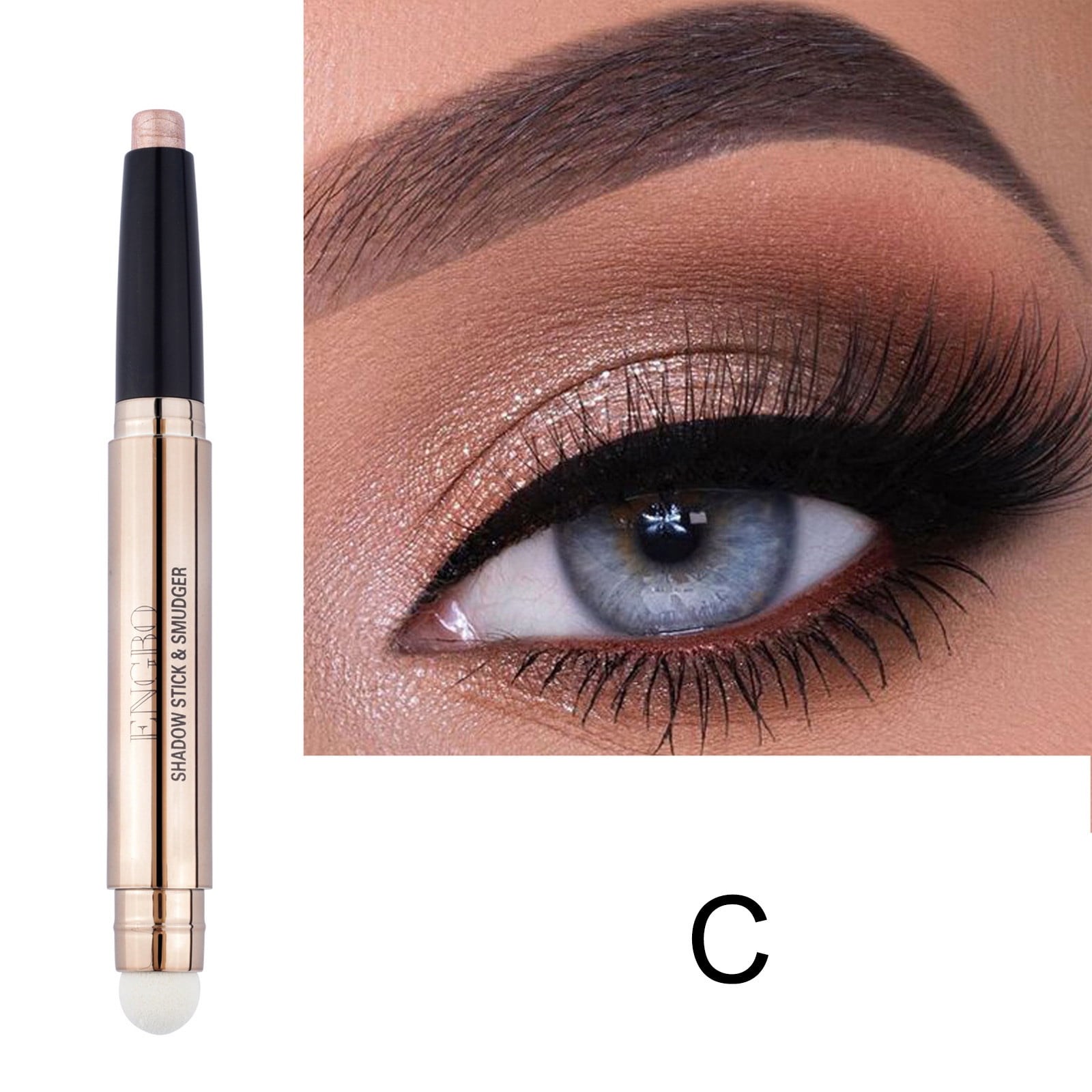 JINCBY Cream Eyeshadow Stick Set for Eyes,Pearl White & Pearl Black ...