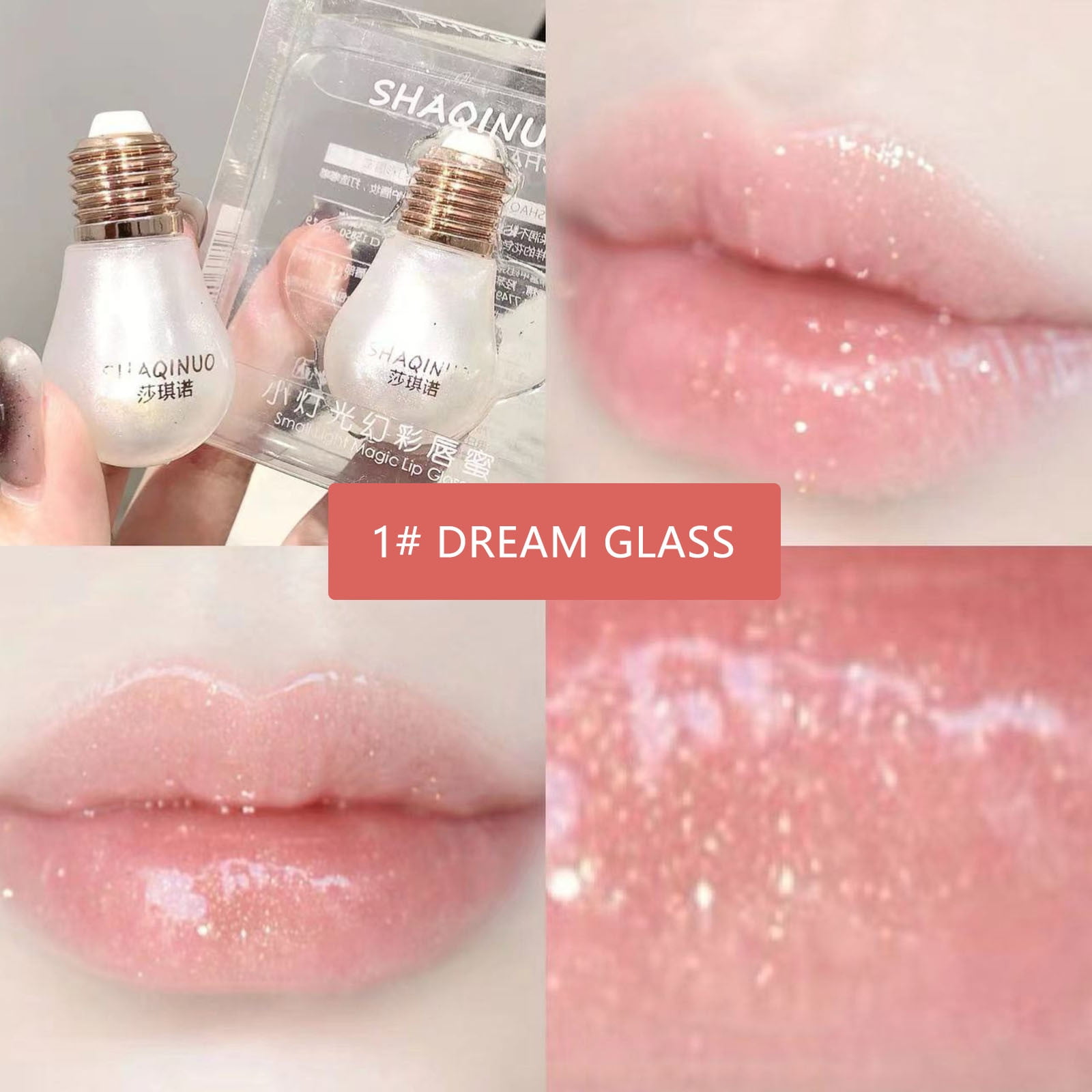 JINCBY Deals,Makeup Small Light Bulb Lip Gloss Candy Flavored Lip Oil ...