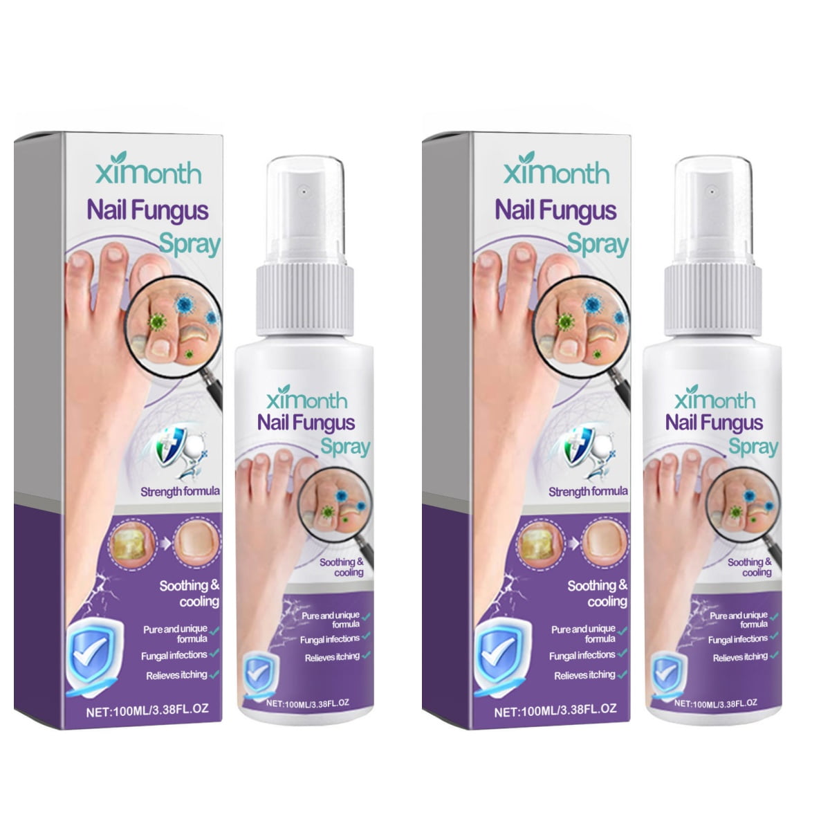 JINCBY Invisible Foot Powder Spray, Clear Talc-Free Foot Odor & Sweat ...