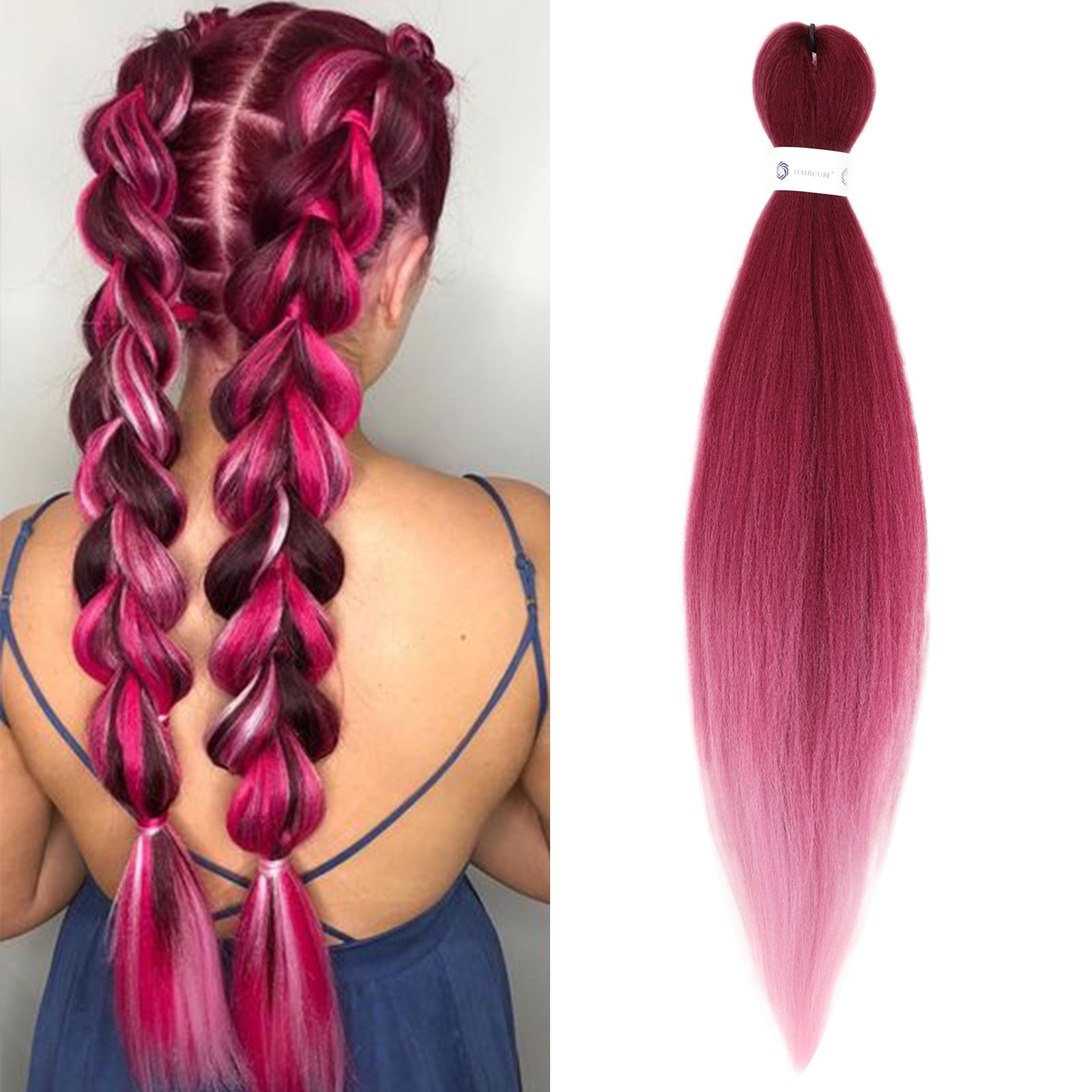 JINCBY Skin Care,A Gradient Color Hair Pre-stretched Crocheted Hair ...