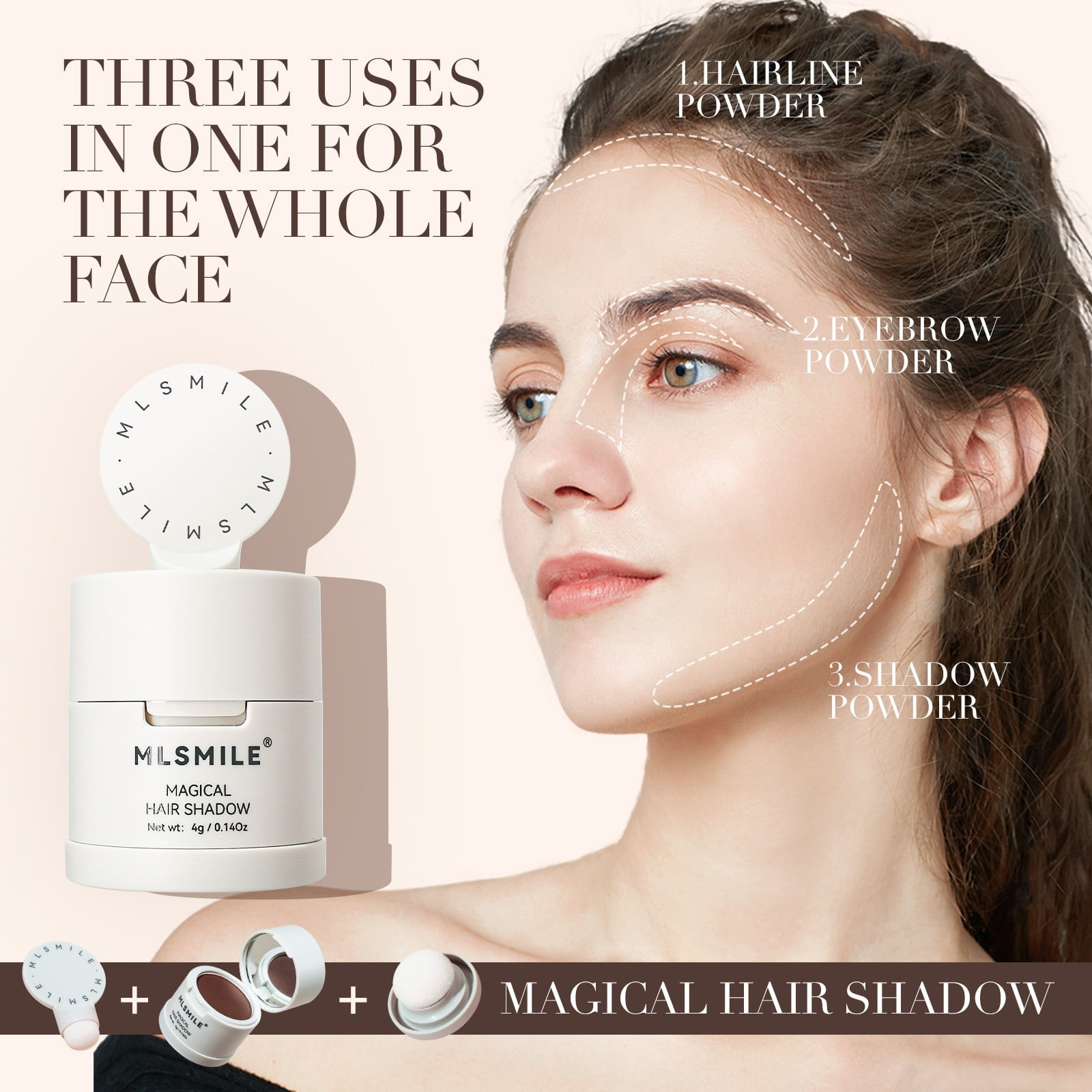 JINCBY Skin Care,Hairlines Powder Waterproofs Antis-perspiration Shadow ...