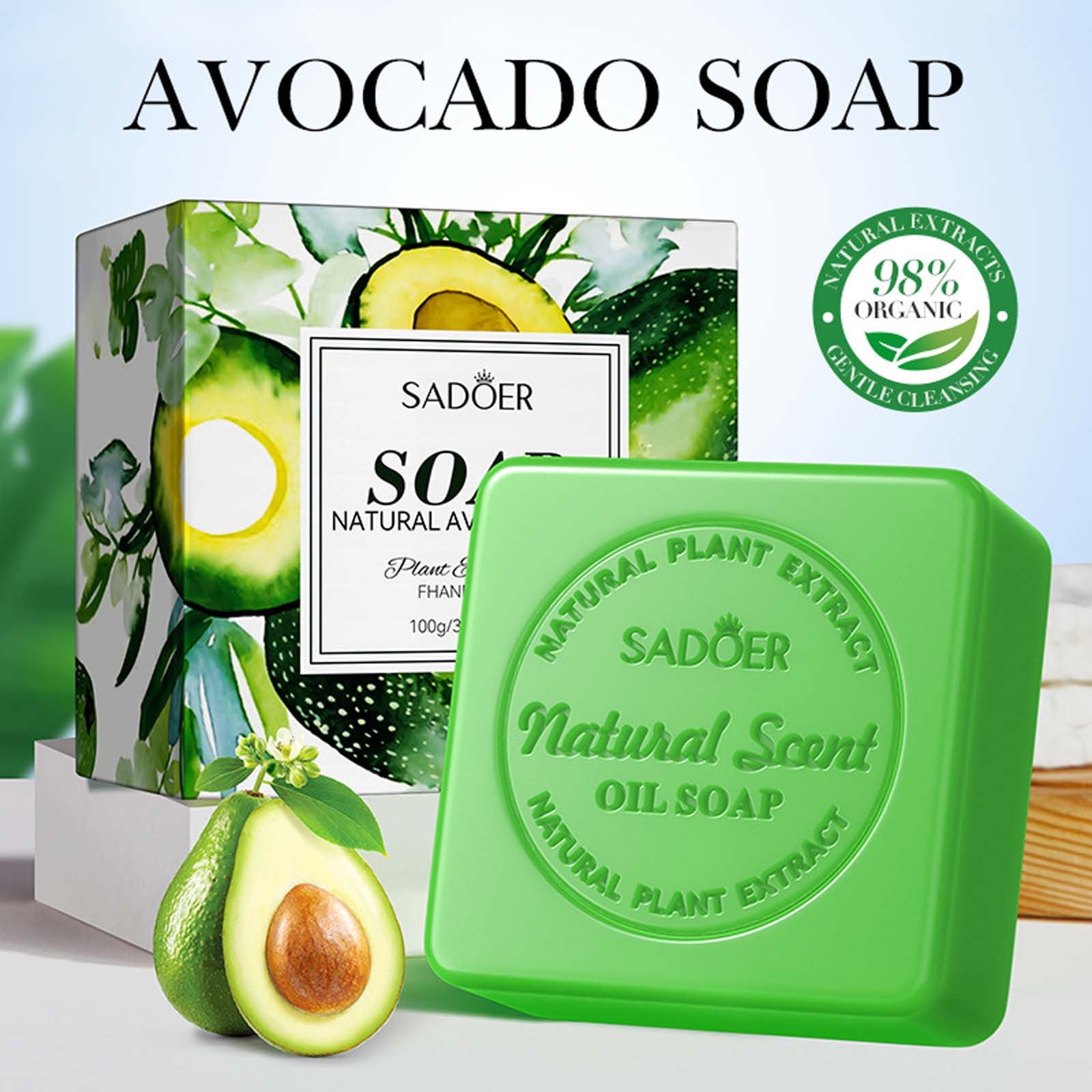 JINCBY Skin Care,Natural Oil Soap For Body Cleaning Moisturize 100g,Git ...