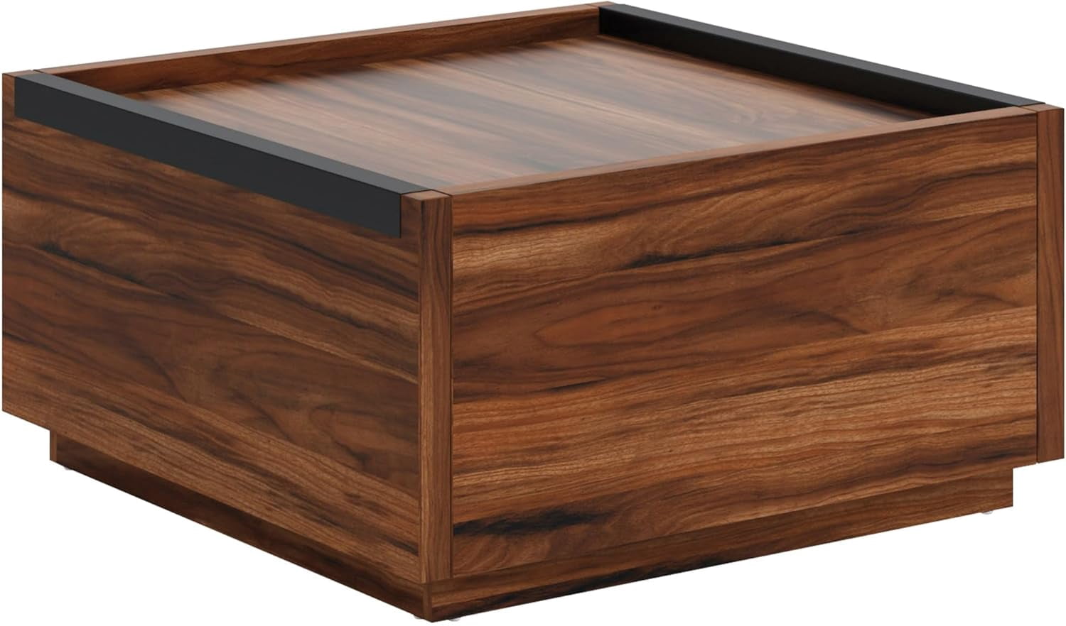 JINCHANCHAN Manhattan Gate Modern Square Coffee Table, Blaze Acacia ...