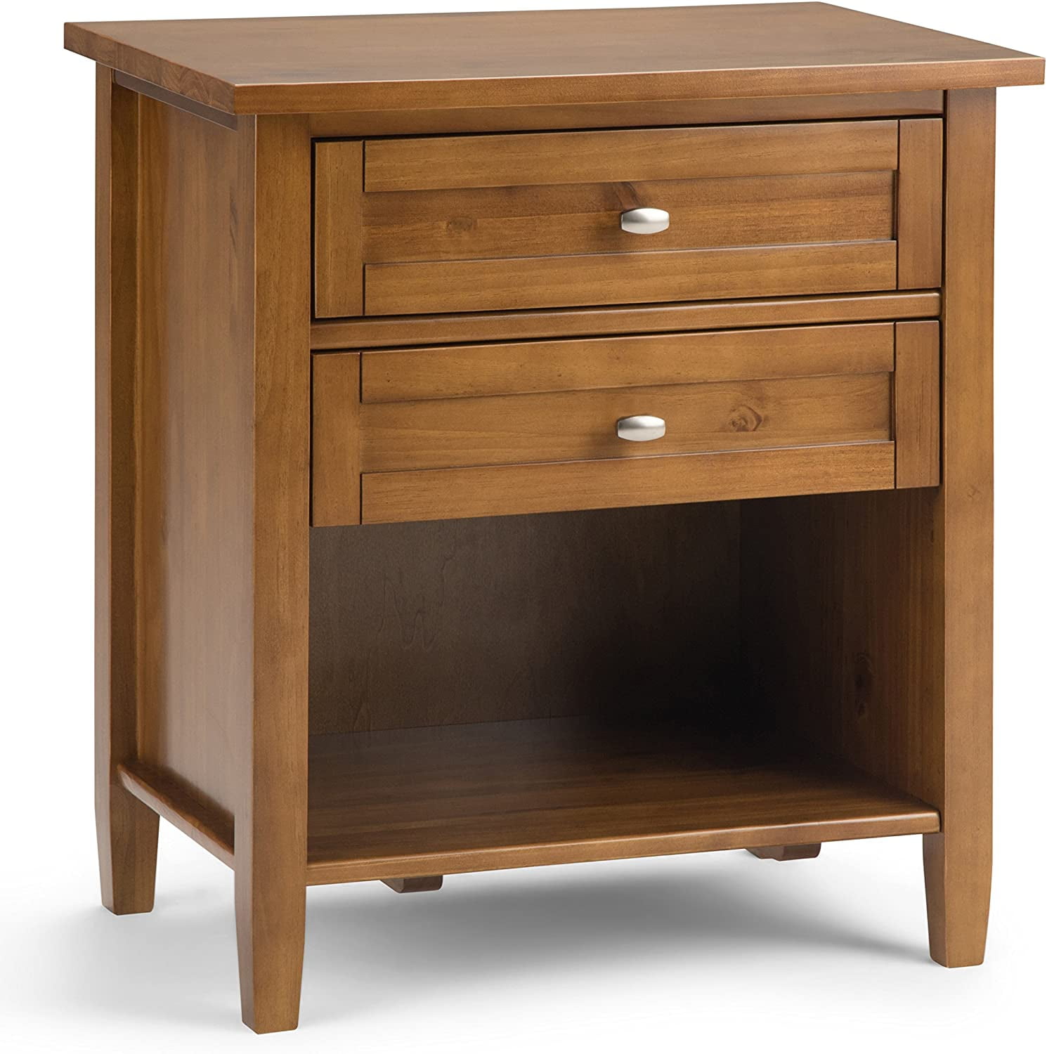 JINCHANCHAN Warm Shaker SOLID WOOD 24 inch Wide Transitional Bedside ...
